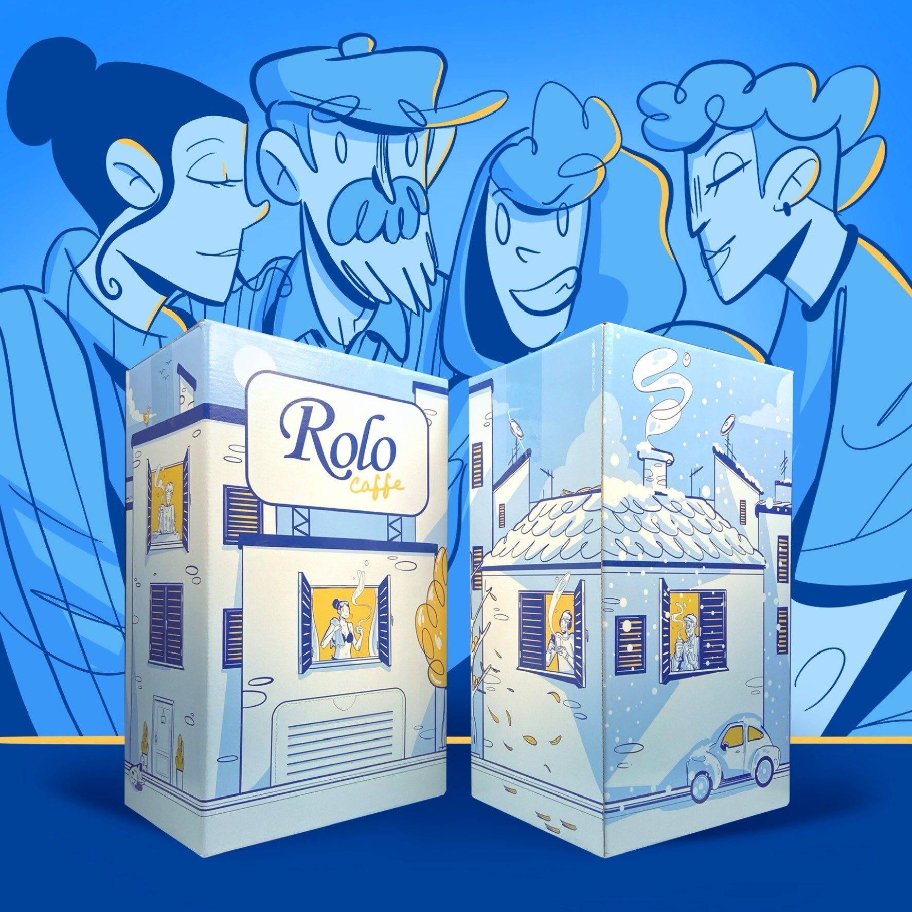 ArtStation - Packaging design for Rolo Caffe
