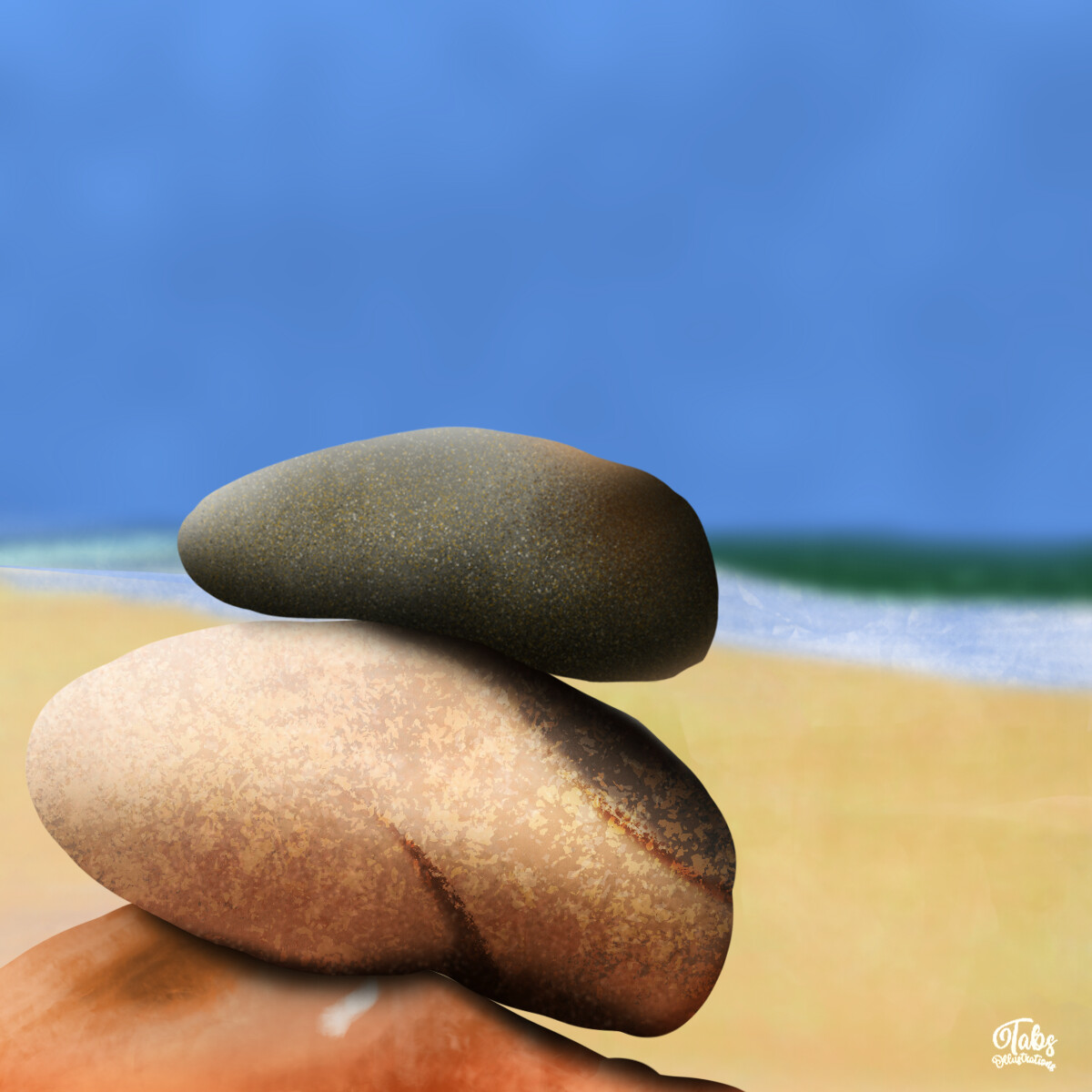 ArtStation - Rocks Illustration
