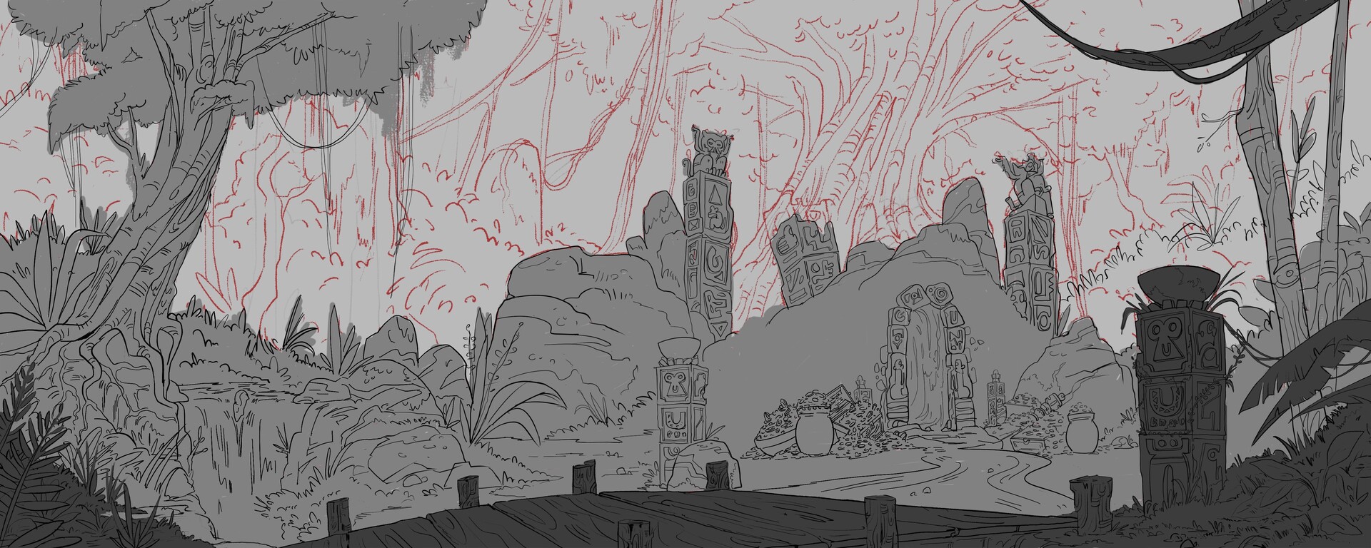 ArtStation - jungle layout