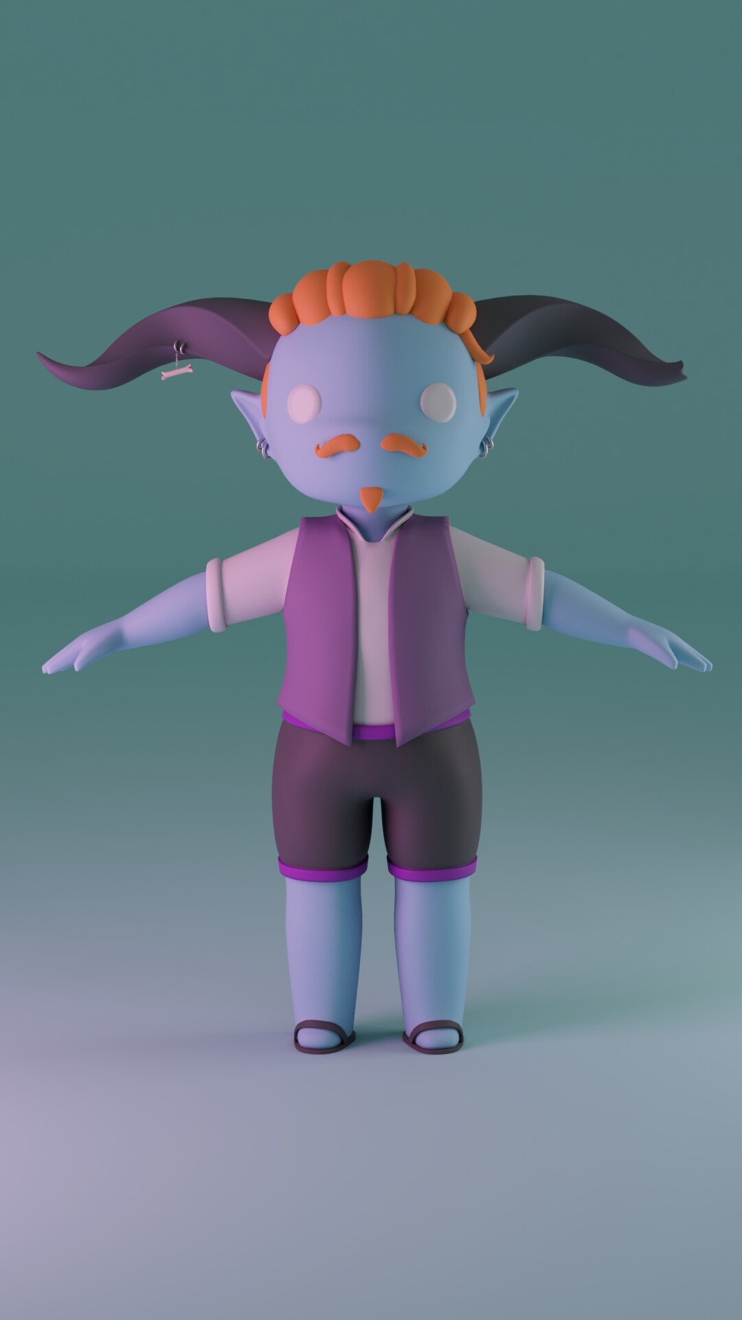 ArtStation - Character Design Tiefling Male