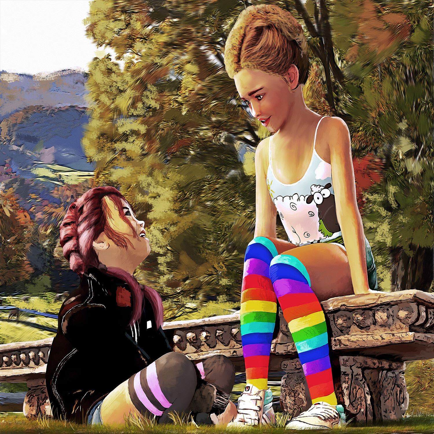 ArtStation - Sisters forever