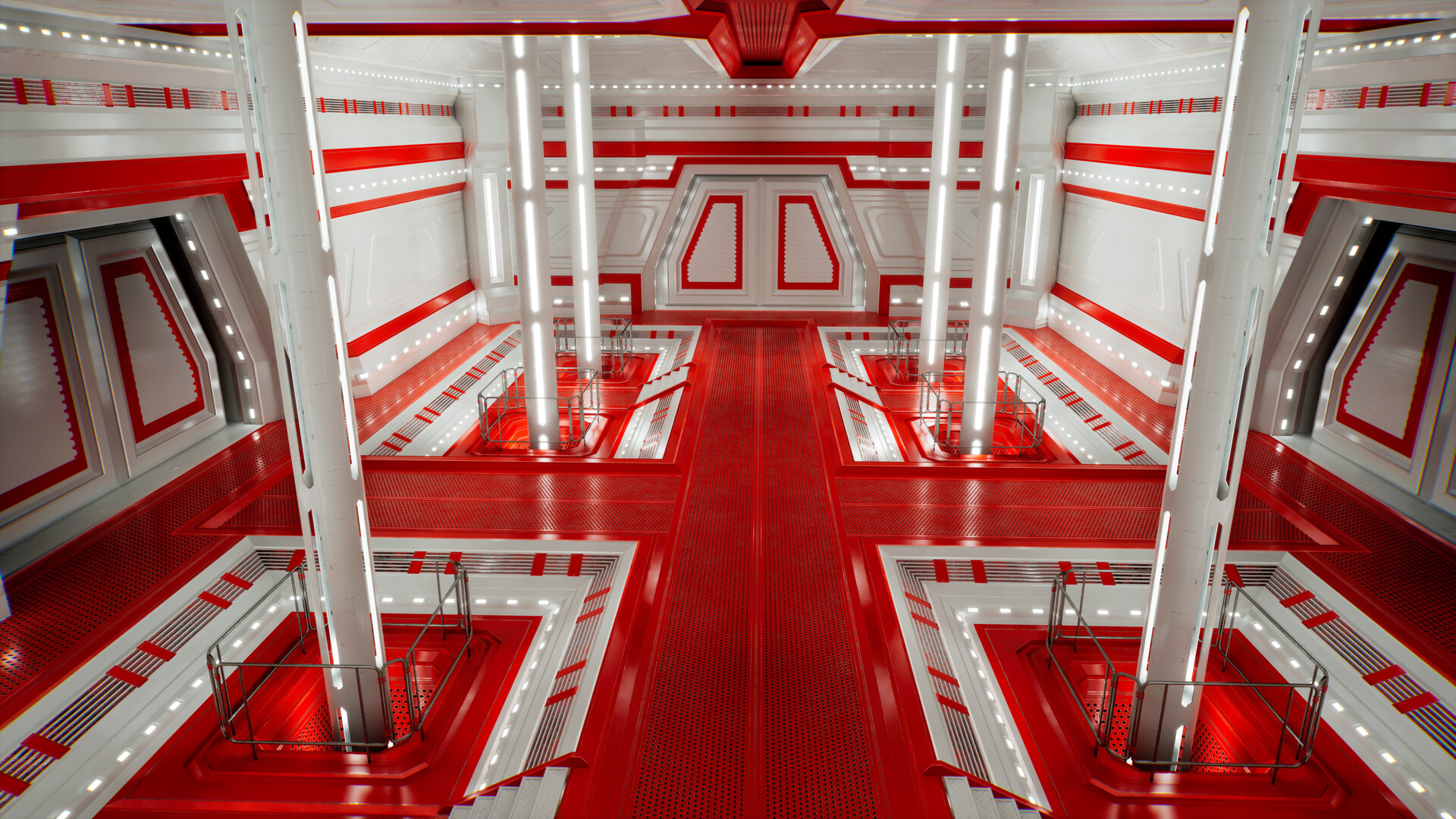 Otso Jylhä - UE5 One Material Scifi Interior