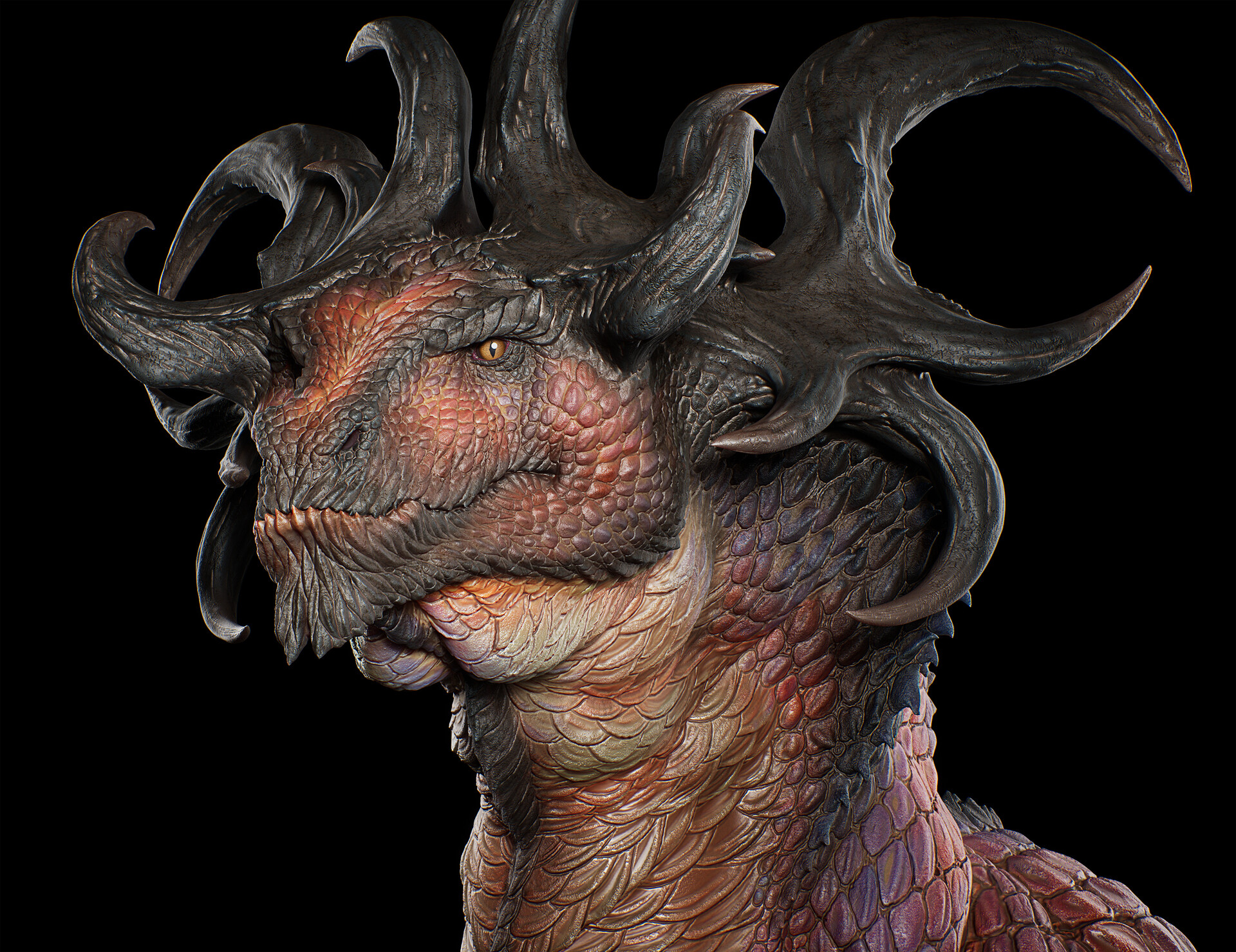 ArtStation - Dragon bust