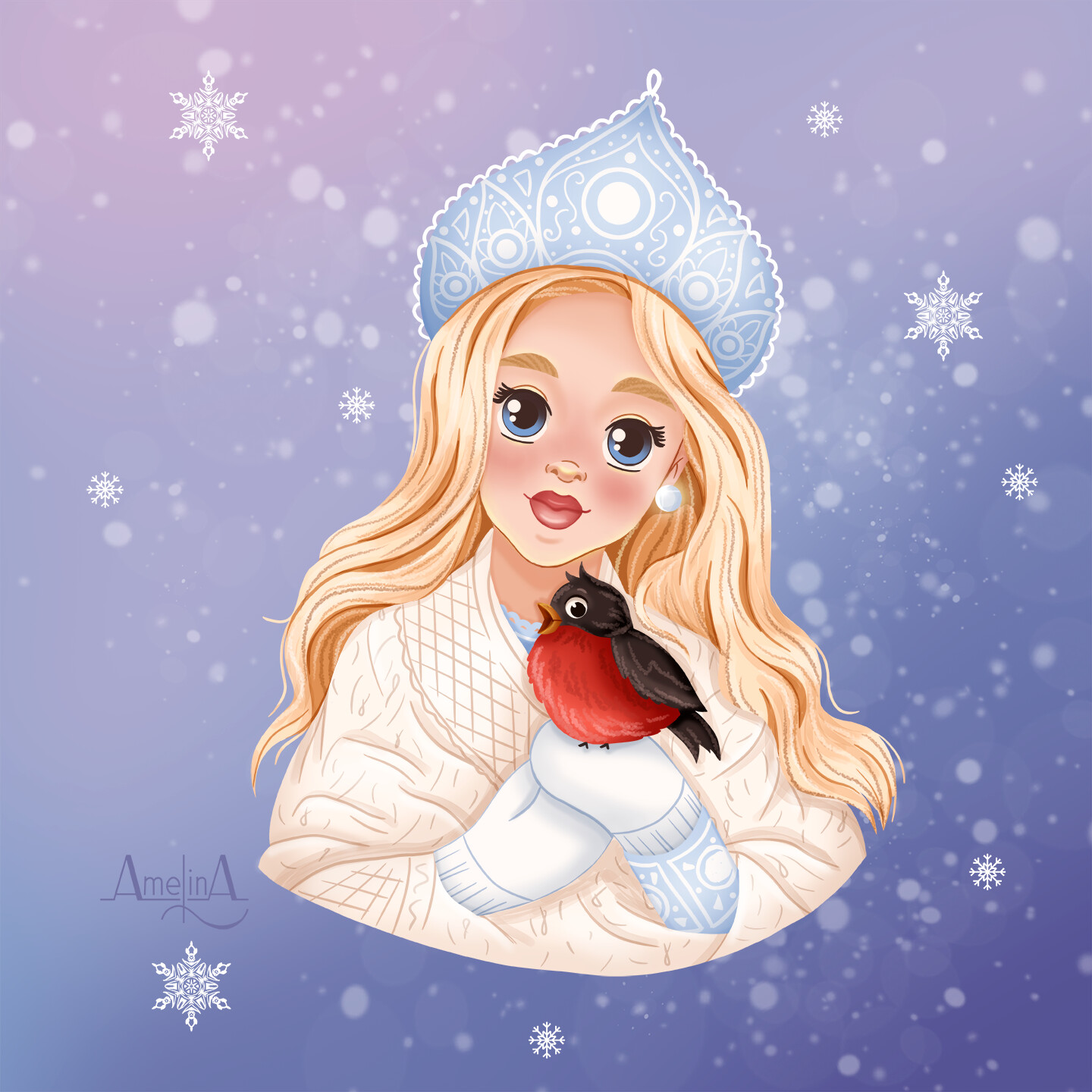 ArtStation - Snow girl