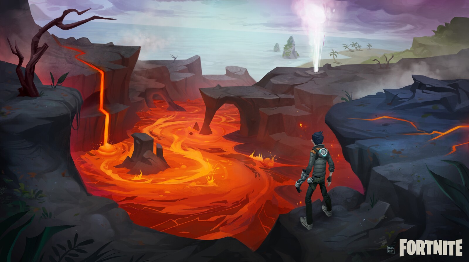 Drew Hill - Fortnite Lava Concept