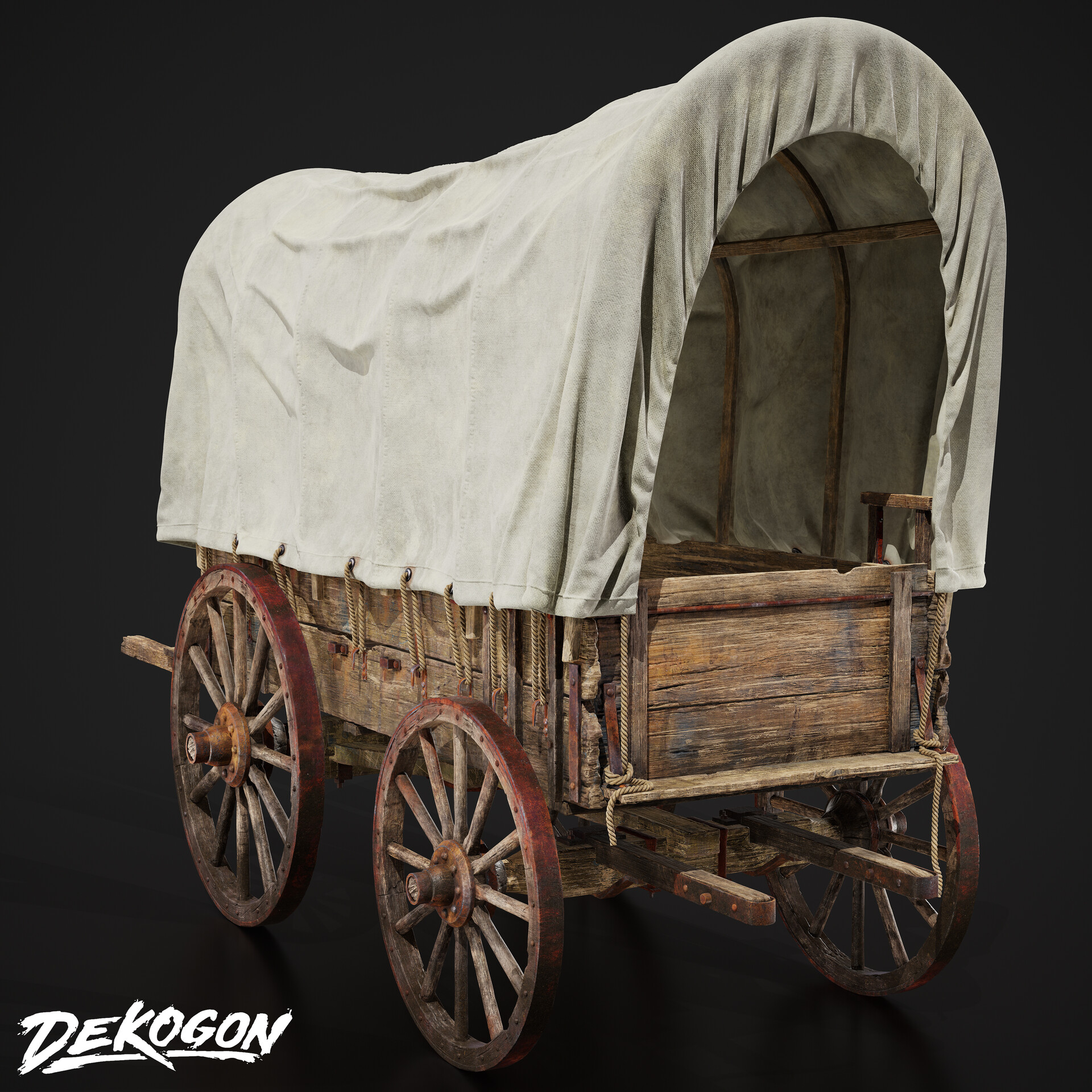 ArtStation - Northwoods Western Town Environment - Western Cart