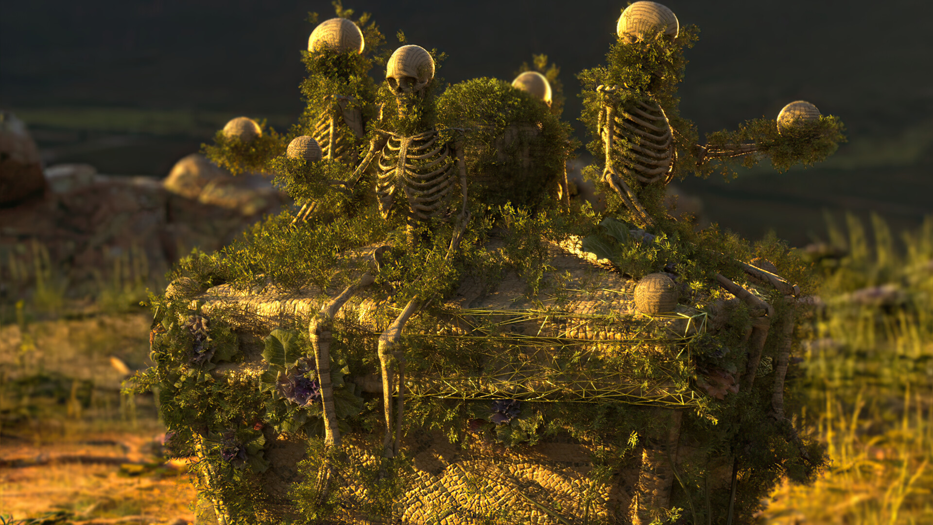 ArtStation - Tomb Offering - Overgrowth Experiment