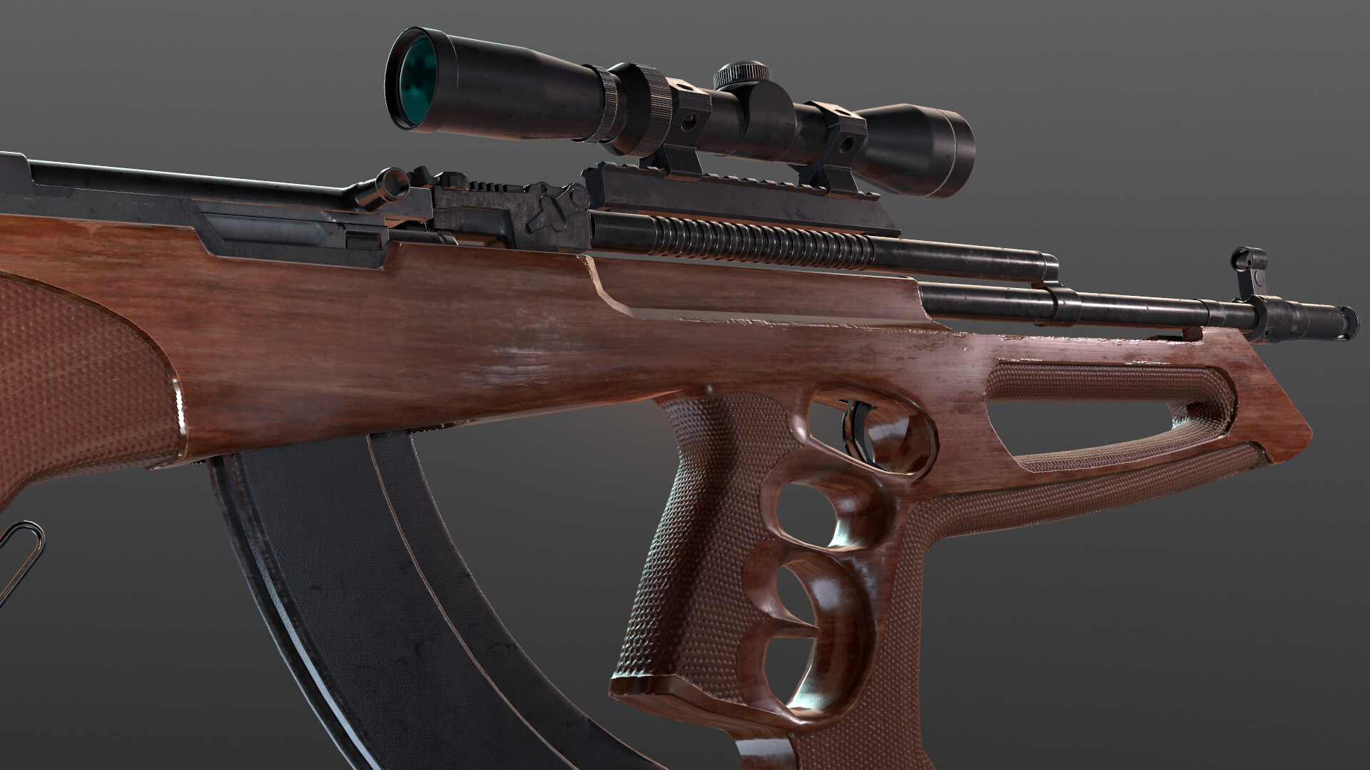 ArtStation - SKS Sniper Game ready model