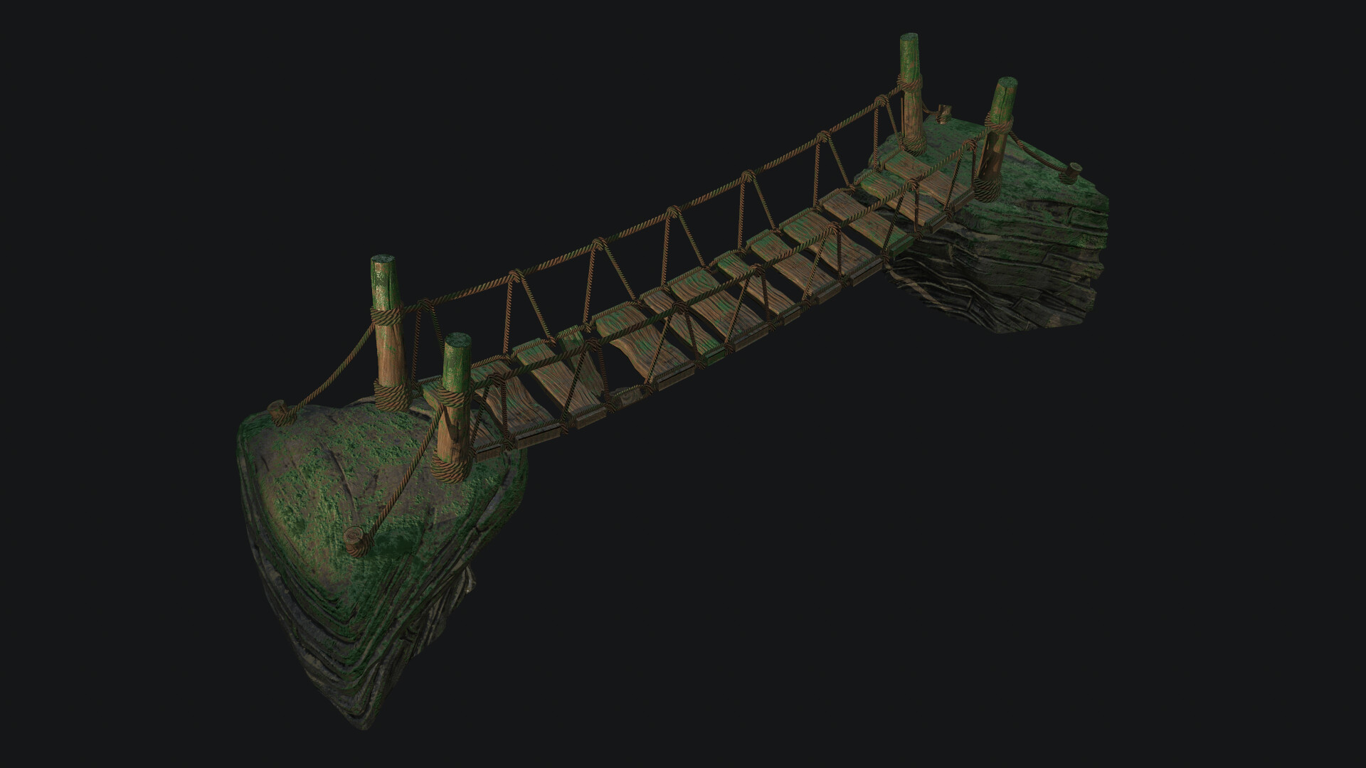 ArtStation - Old Rope Bridge