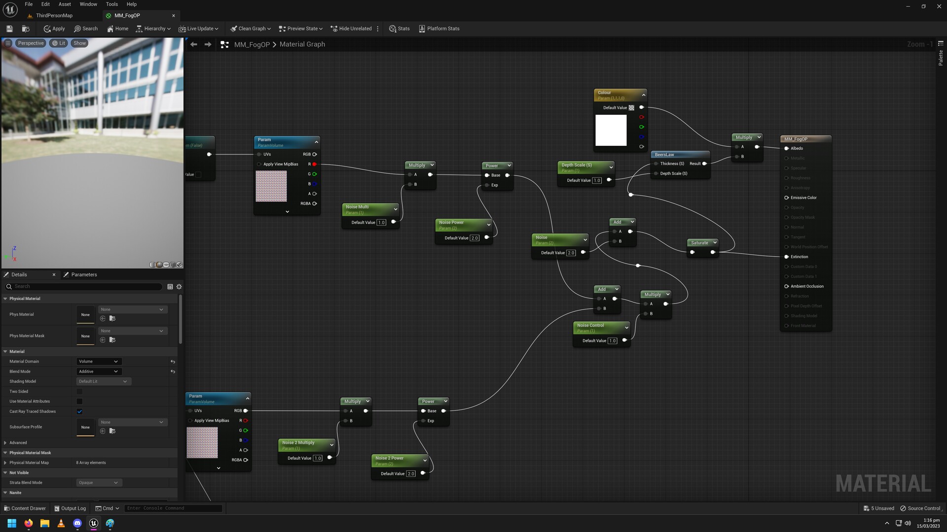 Damien Ramirez (CG) - Niagara Volumetric Fog Materials UE5