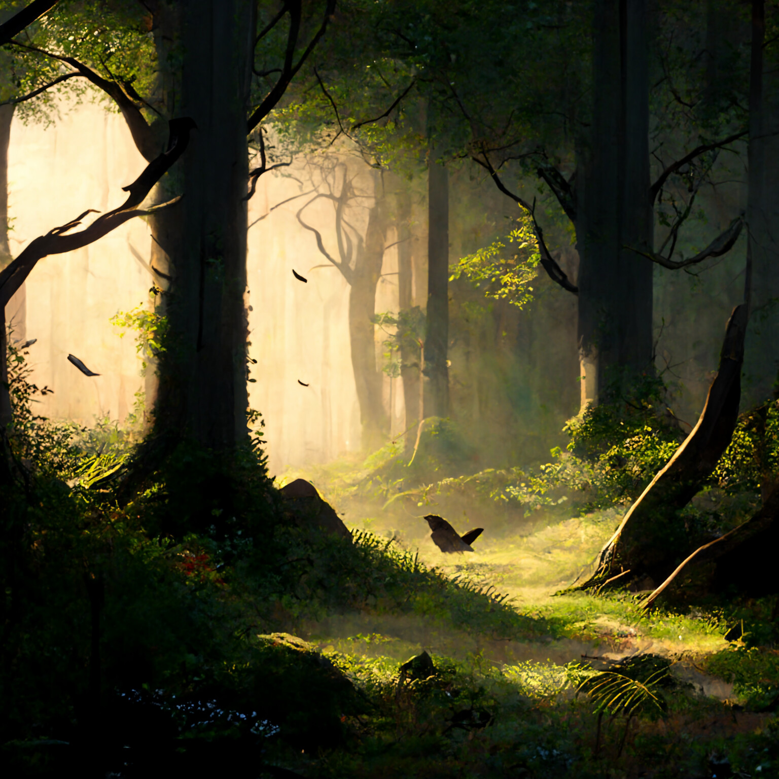 ArtStation - A peaceful forest glade