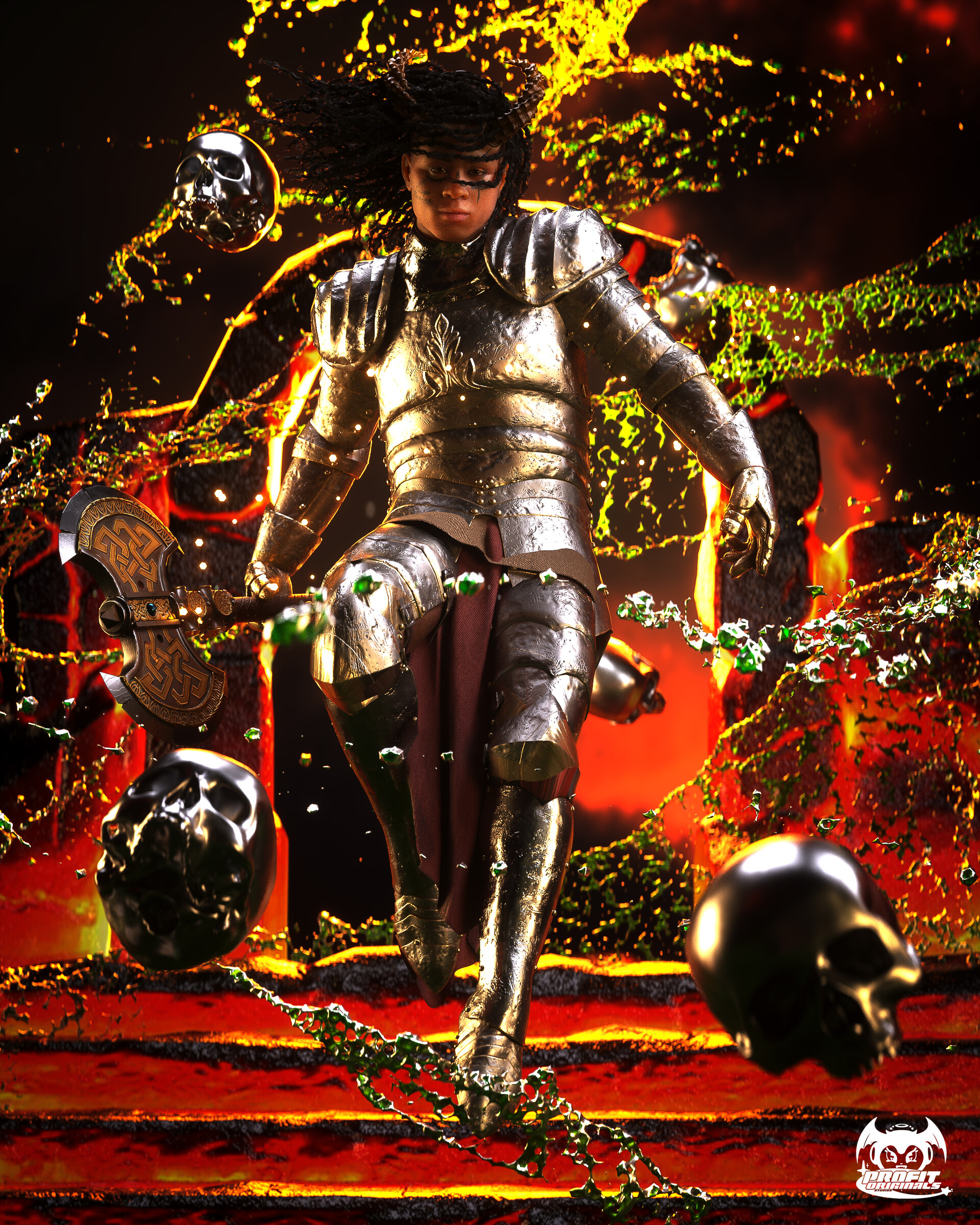 Artstation Demon Trippie Redd