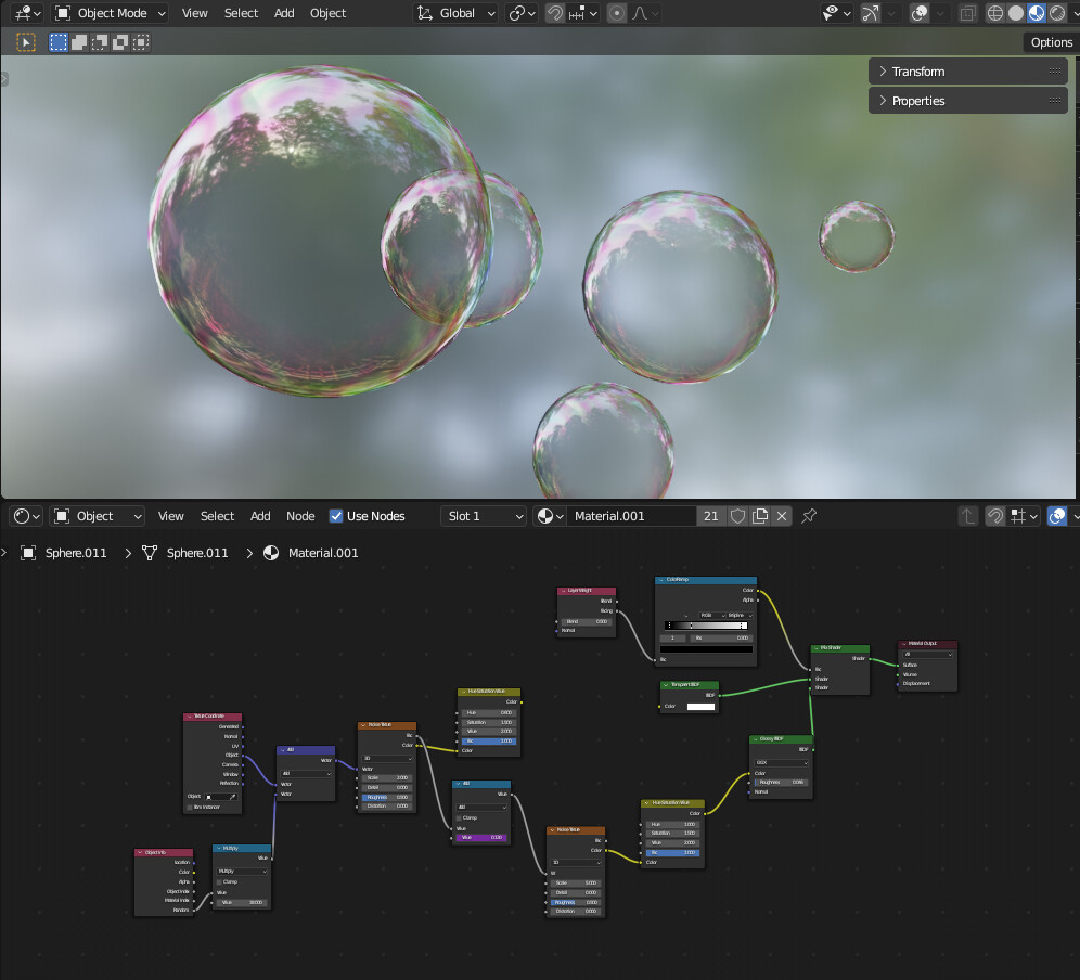 ArtStation - Bubbles in Blender