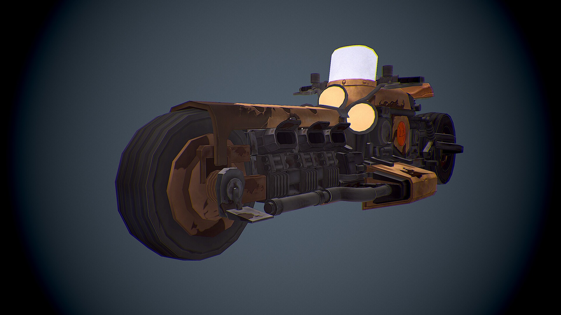 ArtStation - Dieselpunk motorcycle