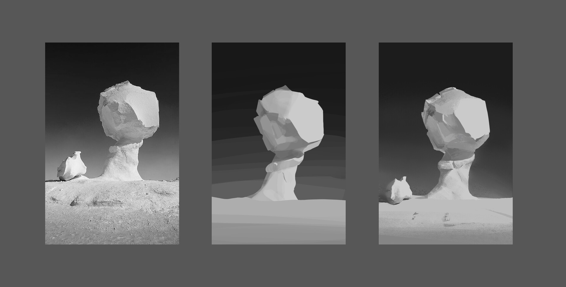 ArtStation - Values and texture studies