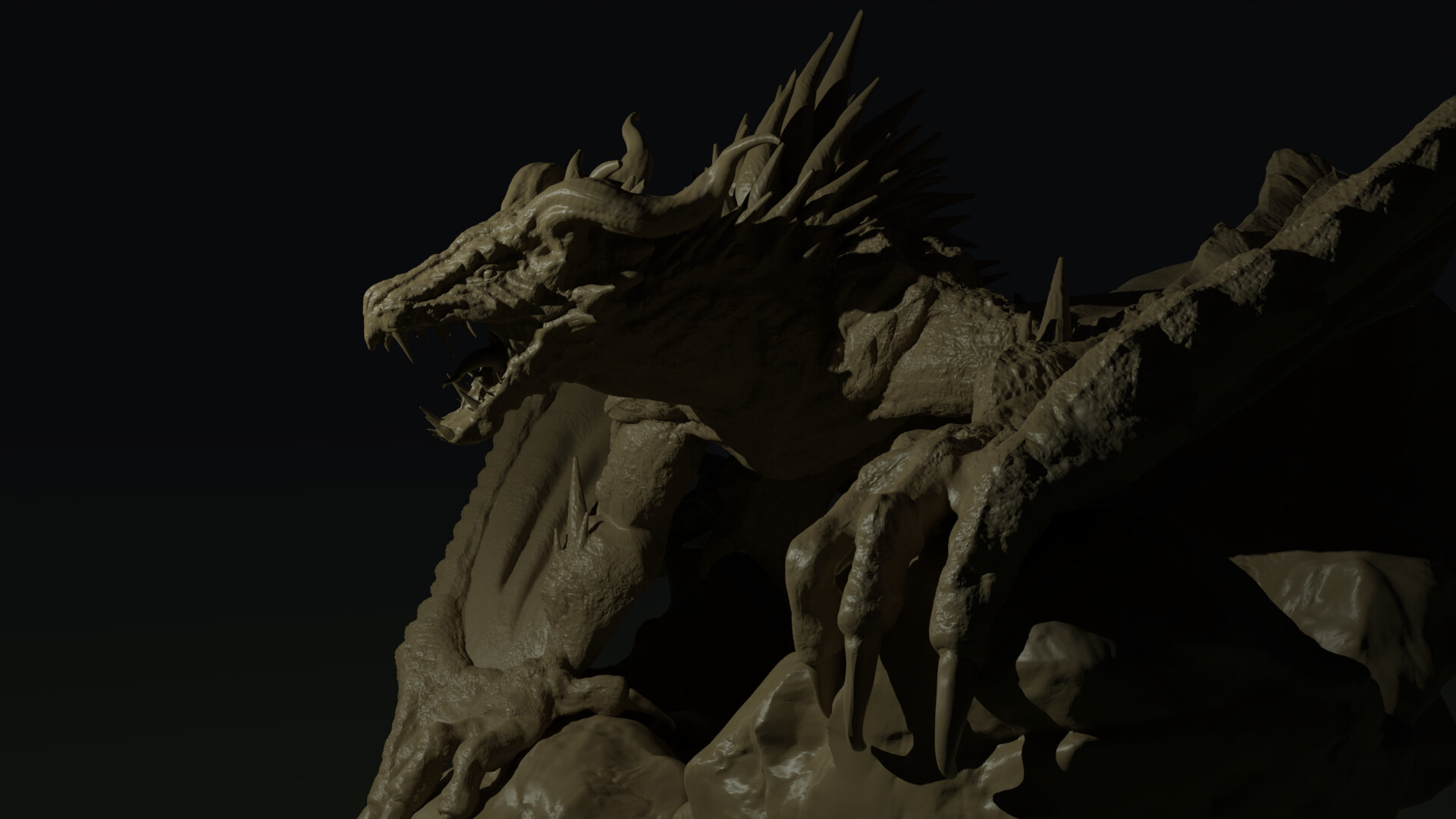 ArtStation - Dragon Sculpt
