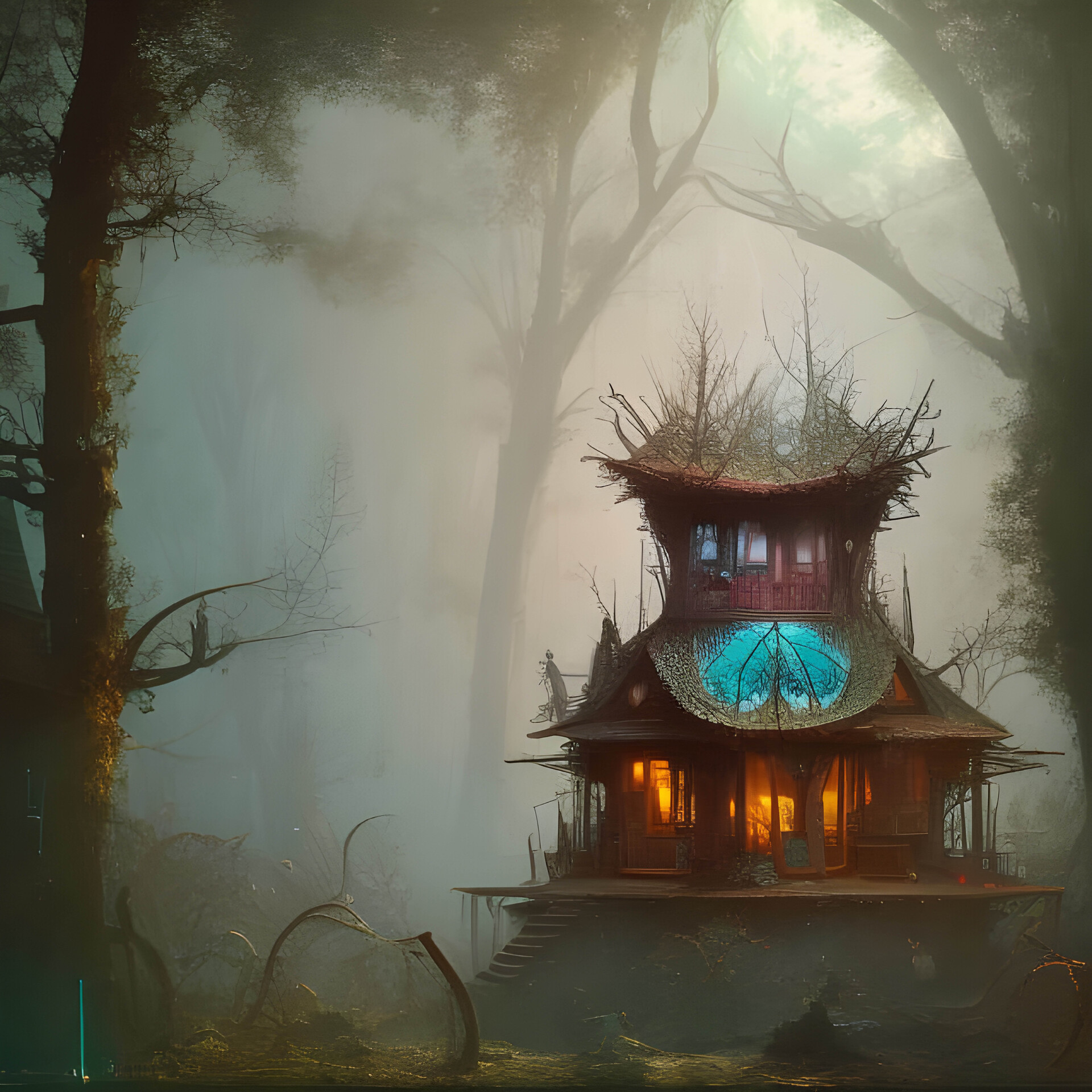 ArtStation - Mysterious tree house