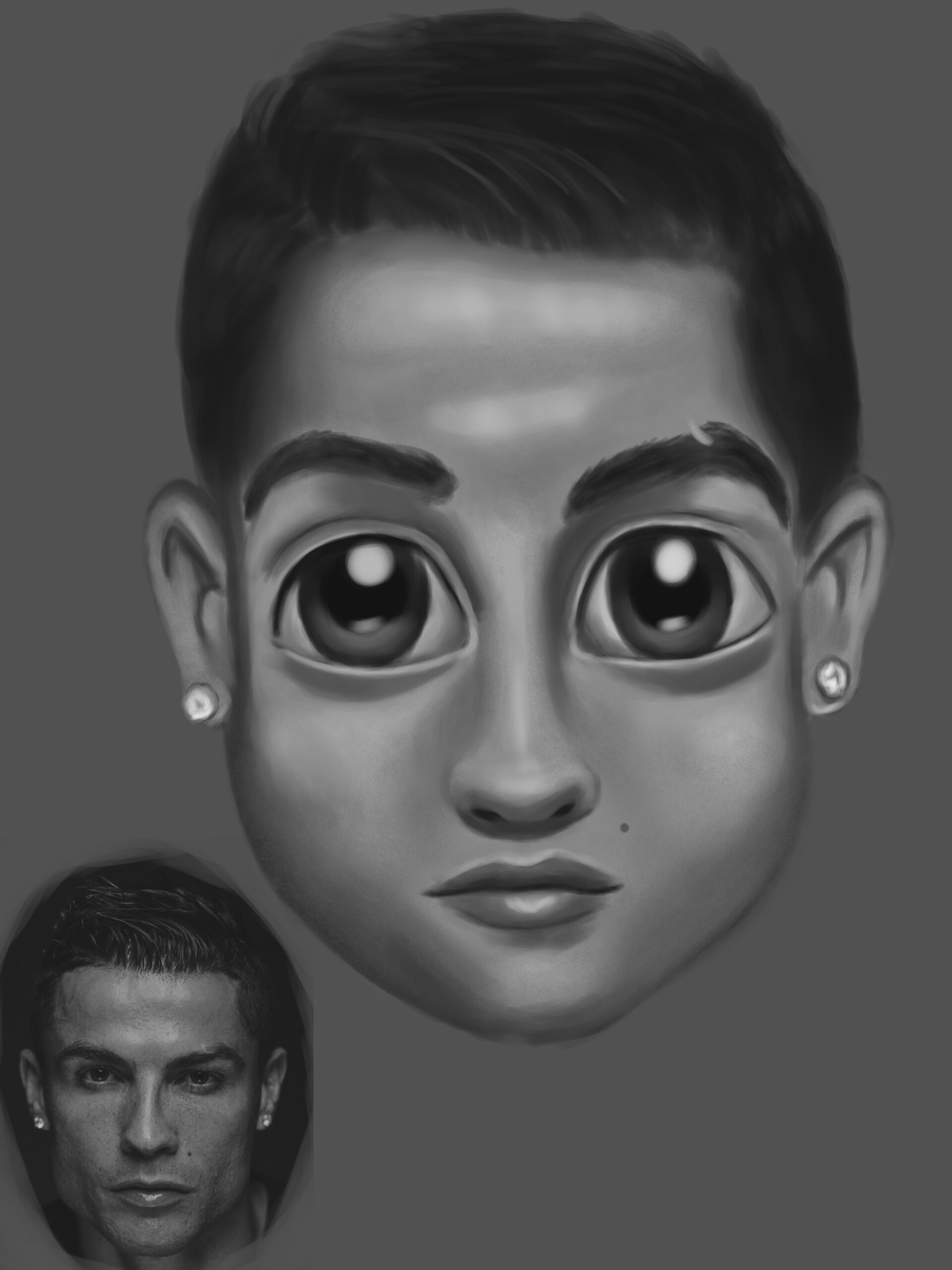 how to draw chibi ronaldo