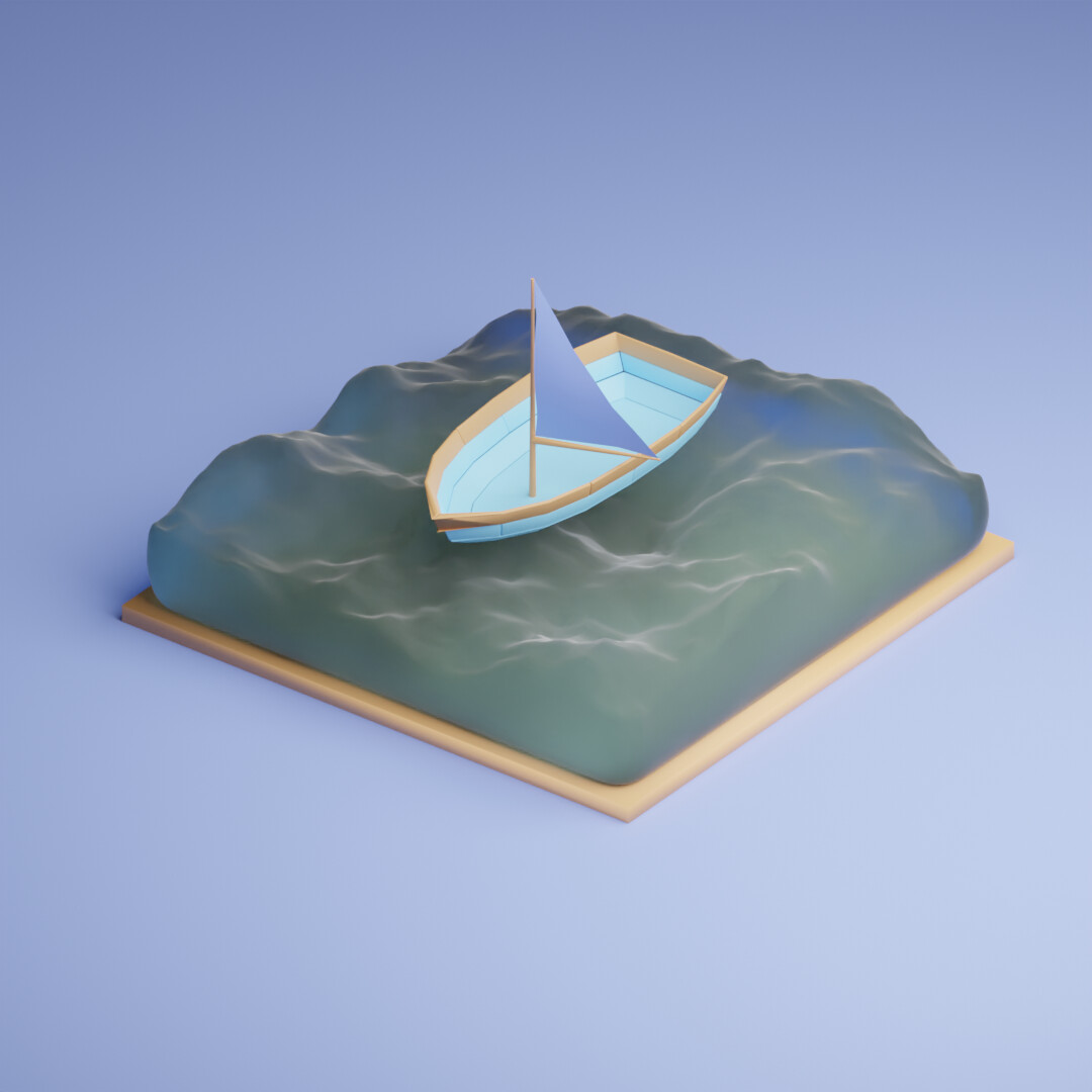 ArtStation - Low-Poly Boat