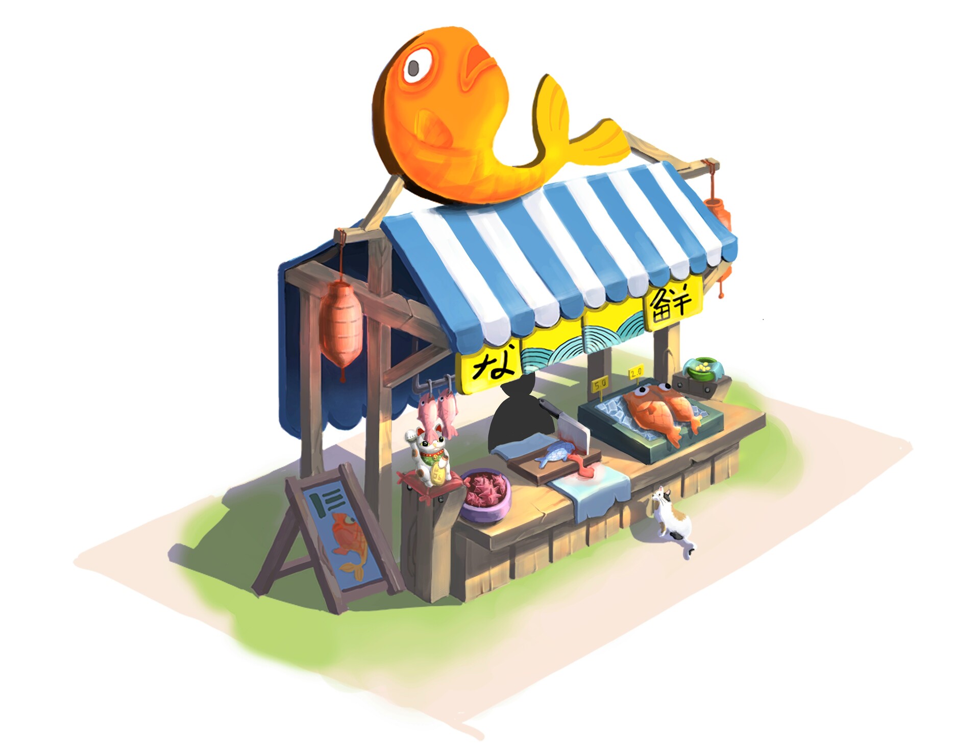 ArtStation - fish market