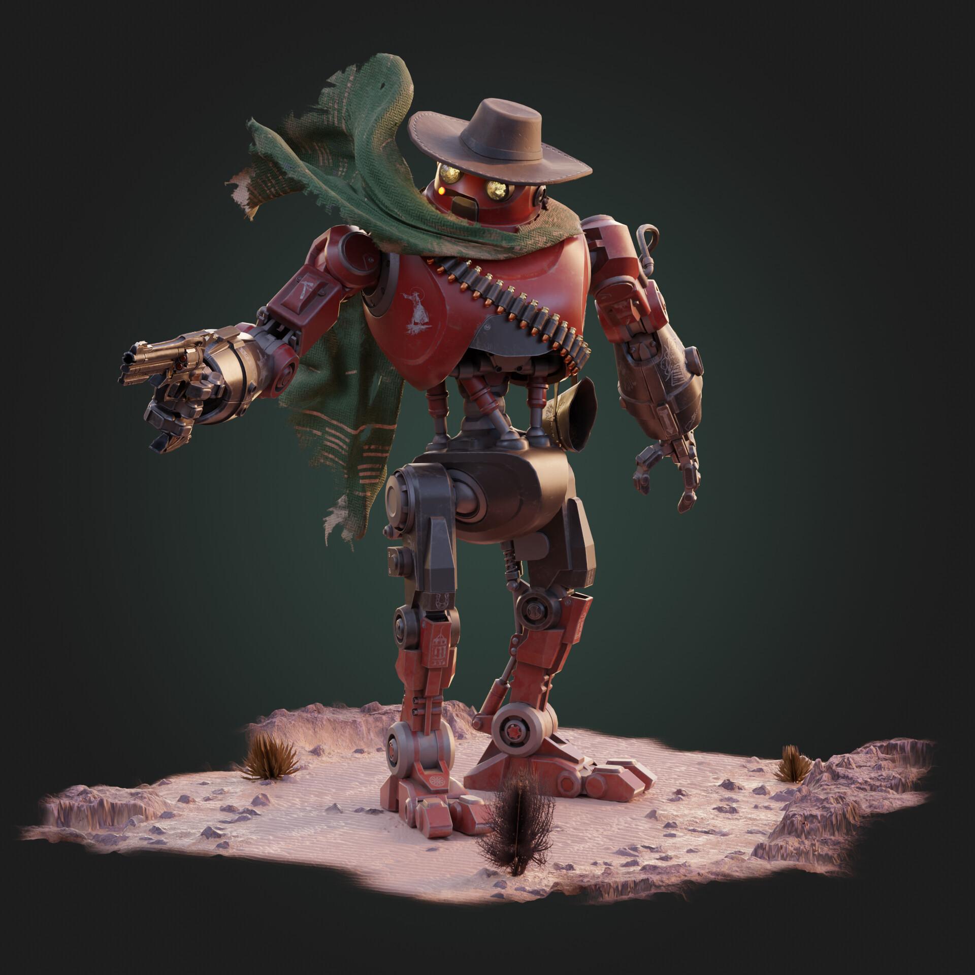 ArtStation - Wild west robot
