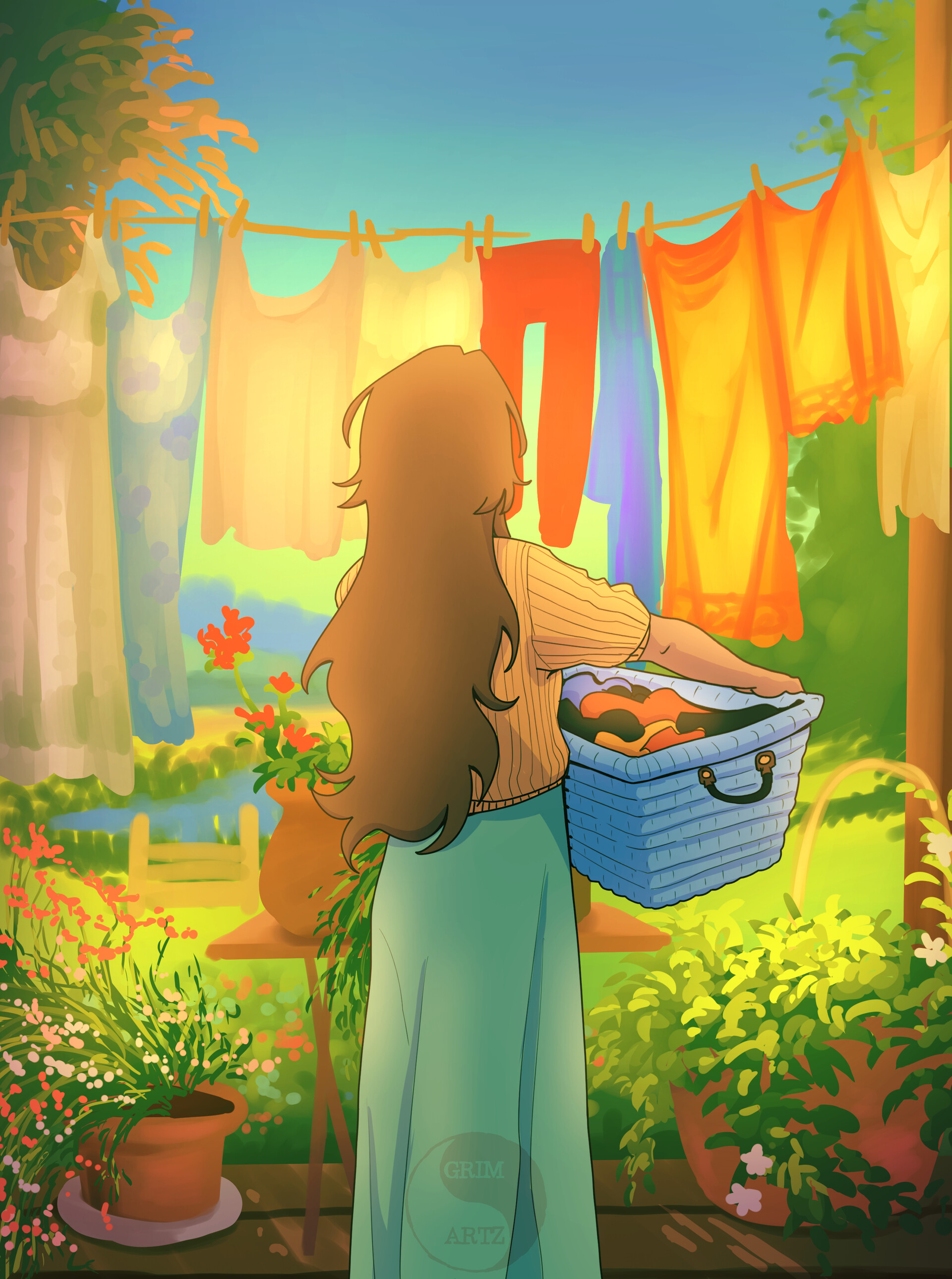 ArtStation - short study of laundry