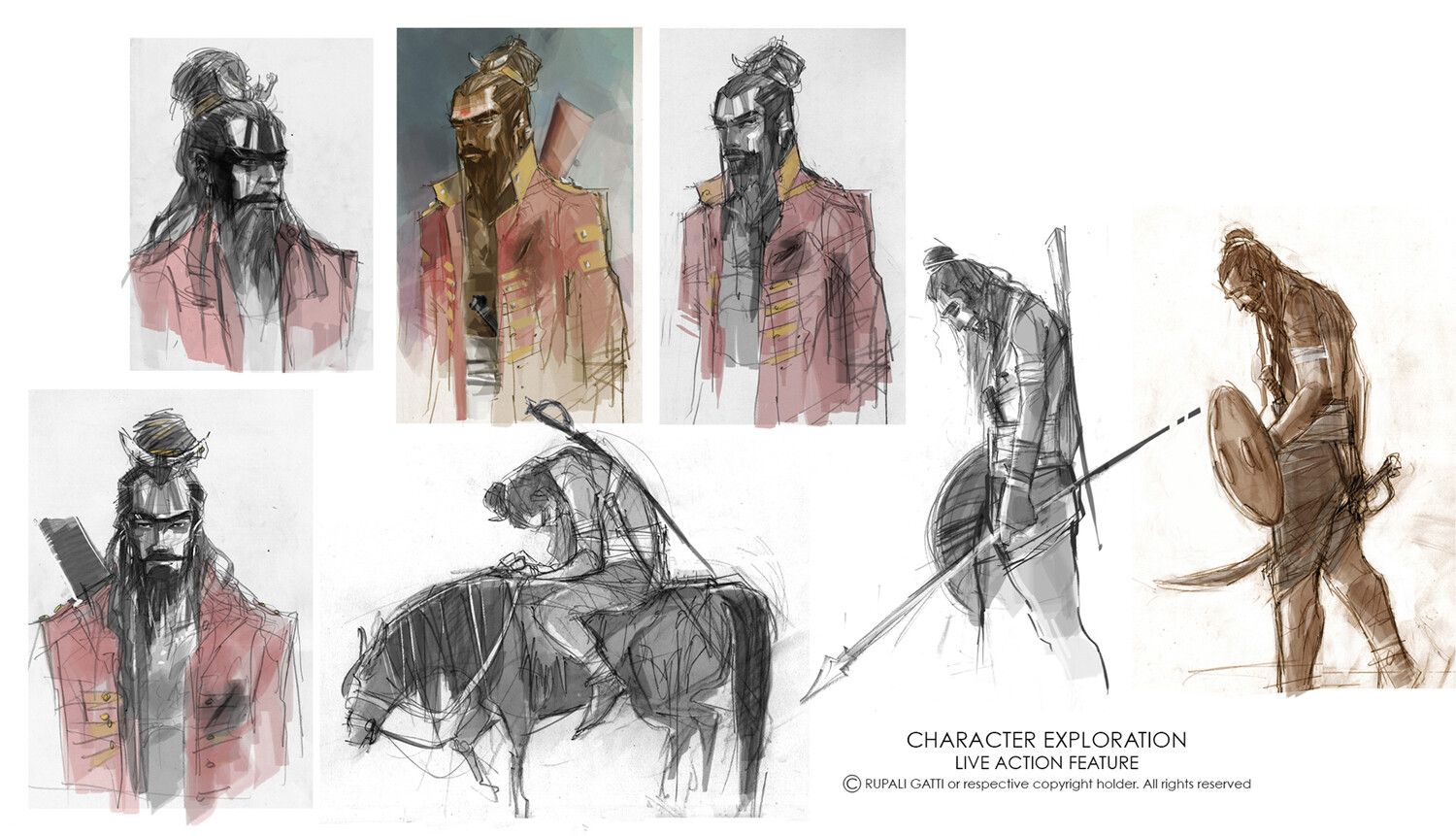 ArtStation - Story Pitch Art :Live Action Feature :LAAL KAPTAAN