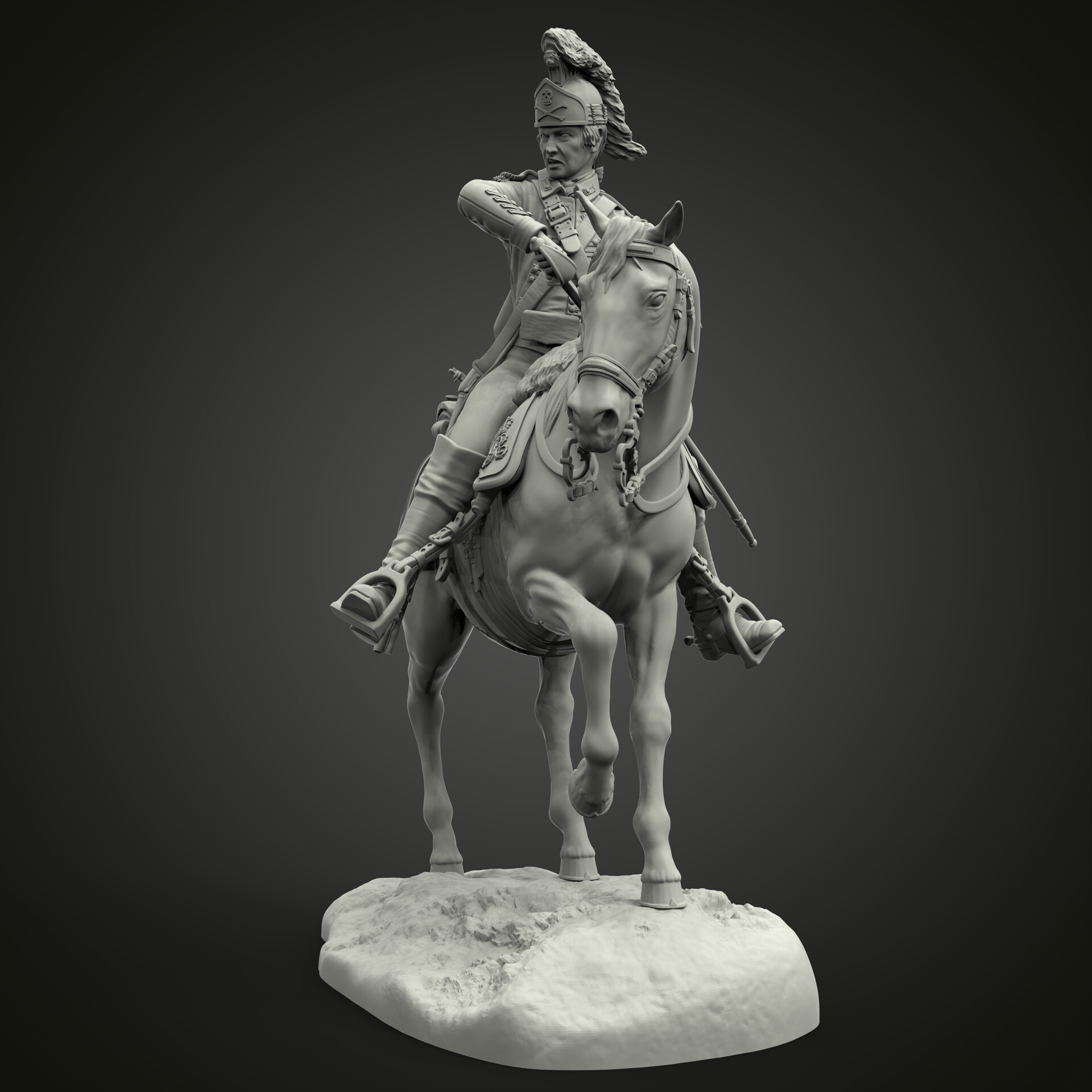 ArtStation - XVII Light dragoons, American war of independence