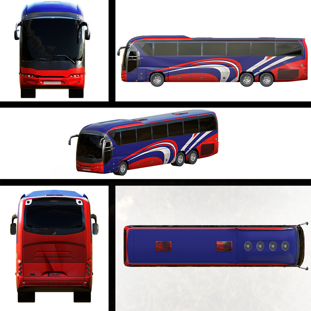 ArtStation - Simple Designed Bus