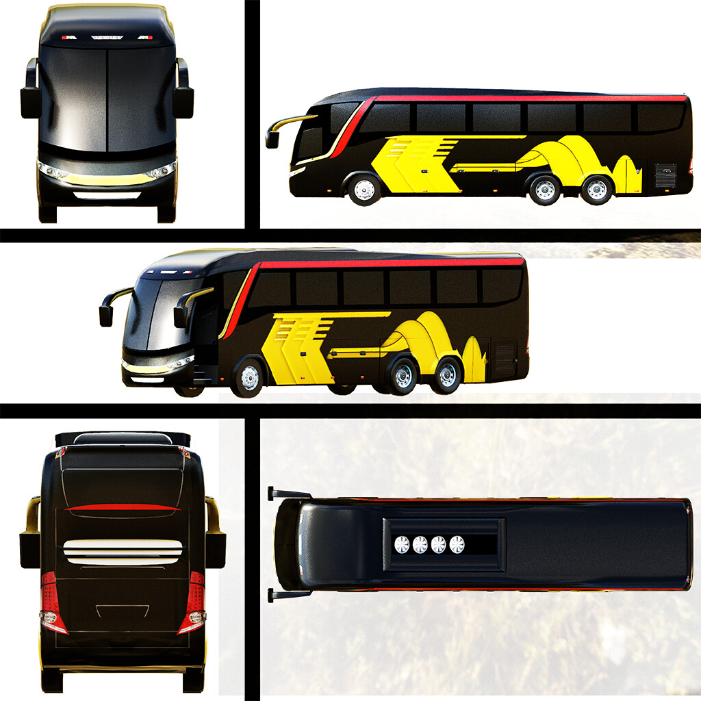 ArtStation - Designed Bus