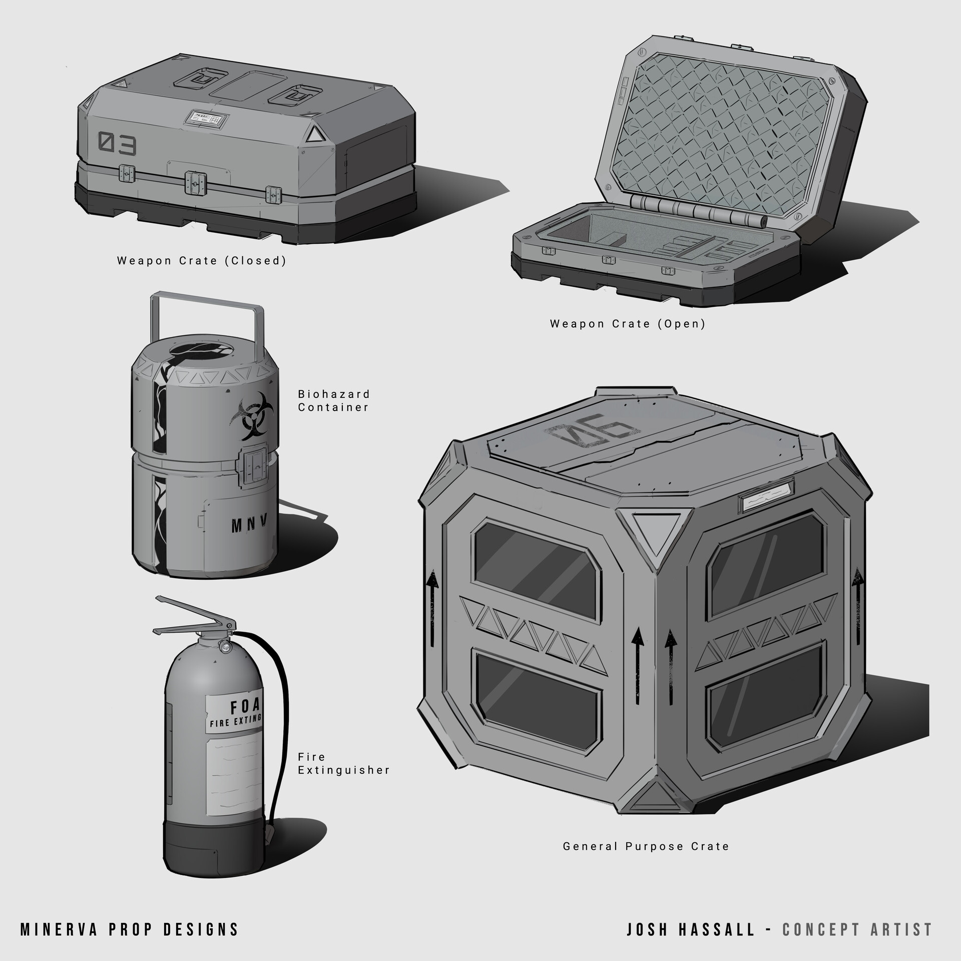 ArtStation - Minerva - Prop Design and Storyboarding