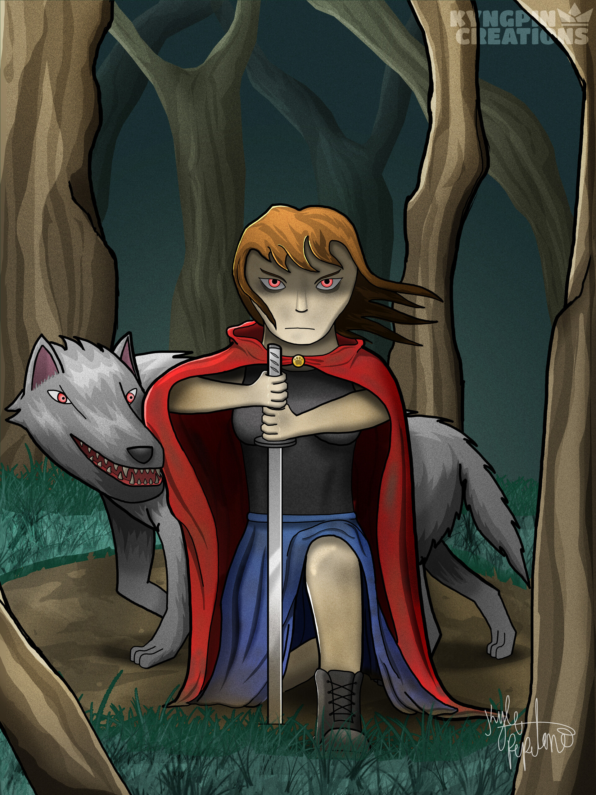 ArtStation - Blood Red Riding Hood