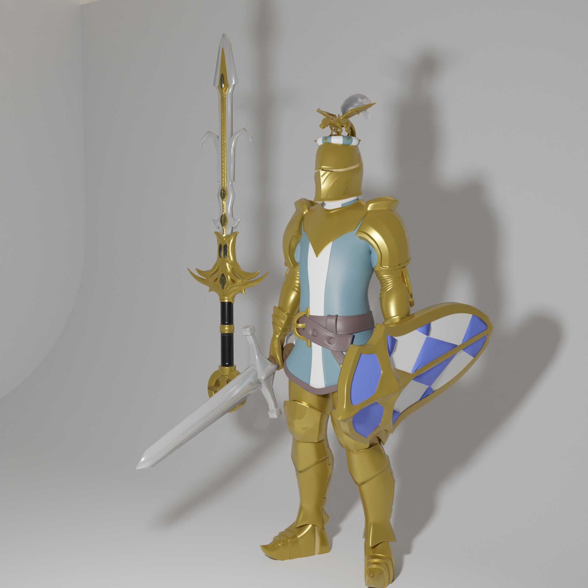 ArtStation - Runescape Dawnforged Armour Set 3D model and 3D print