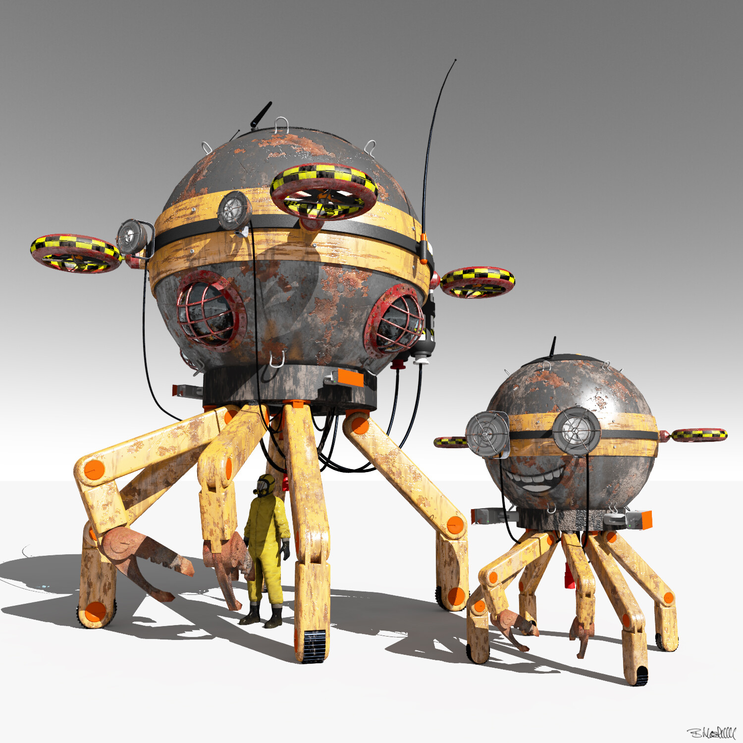 ArtStation - The Crab, multi environment salvage vehicle.