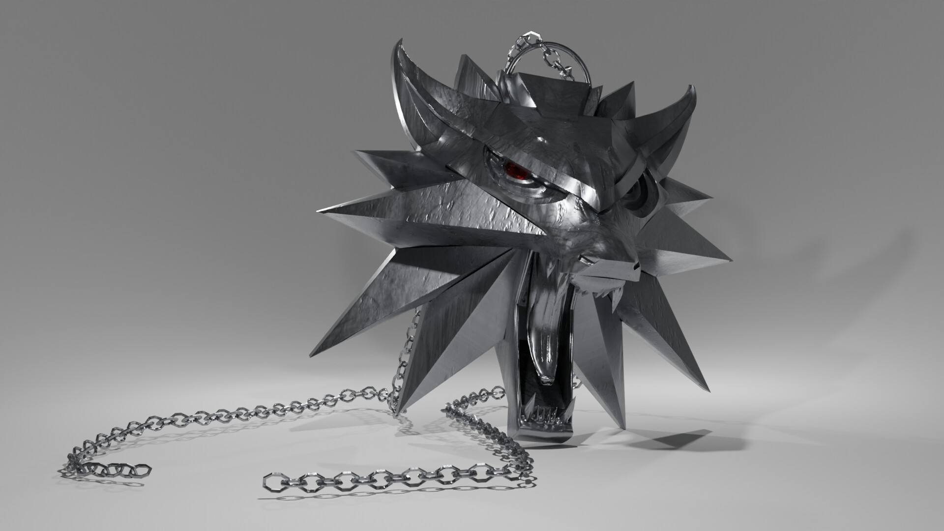 ArtStation - Witcher Wolf Medallion