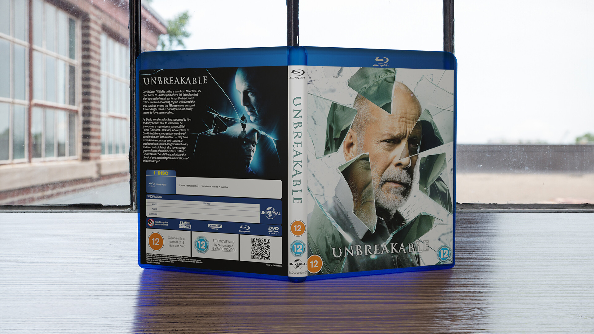 ArtStation - Unbreakable (2000) Custom Blu-ray Cover