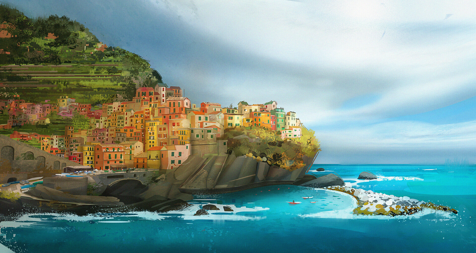 ArtStation - BG Paint Study Practice 2