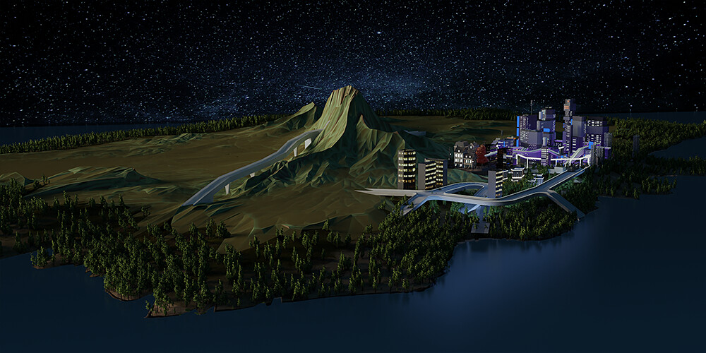 ArtStation - landscape in blender 3d