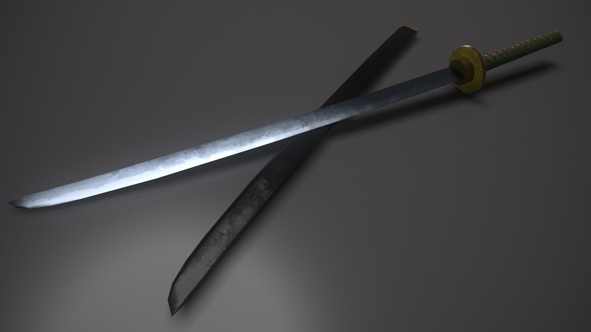 ArtStation - KATANA WITH SCABBARD