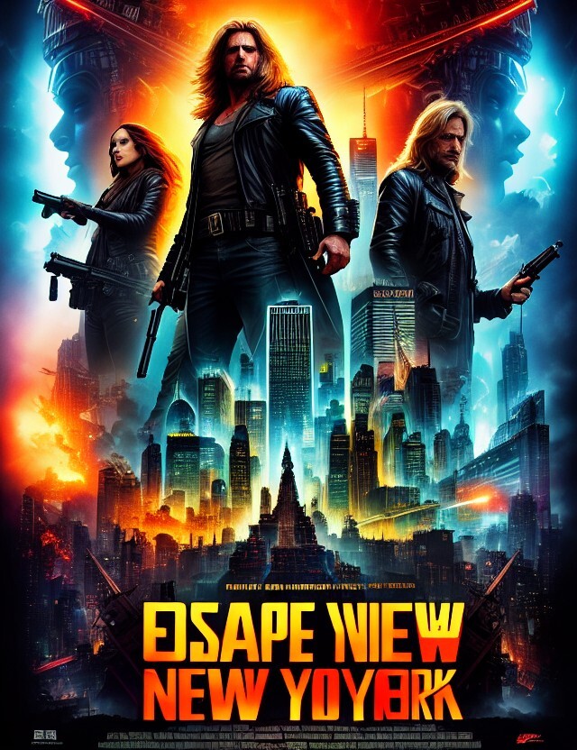 InterlinkedAI - Bioluminescent Neon Movie Posters