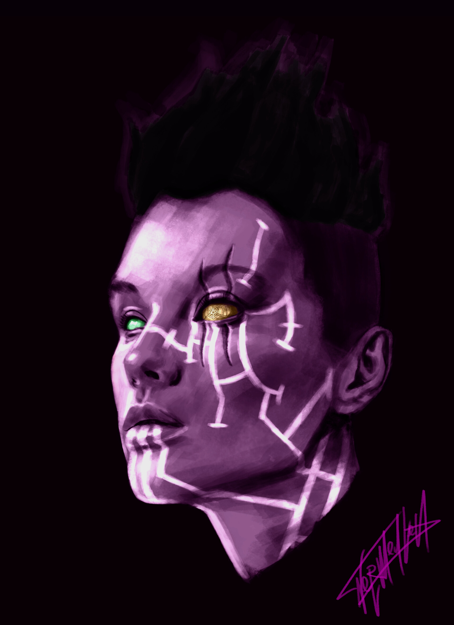 ArtStation - Voidborn Genasi - DnD Character Art