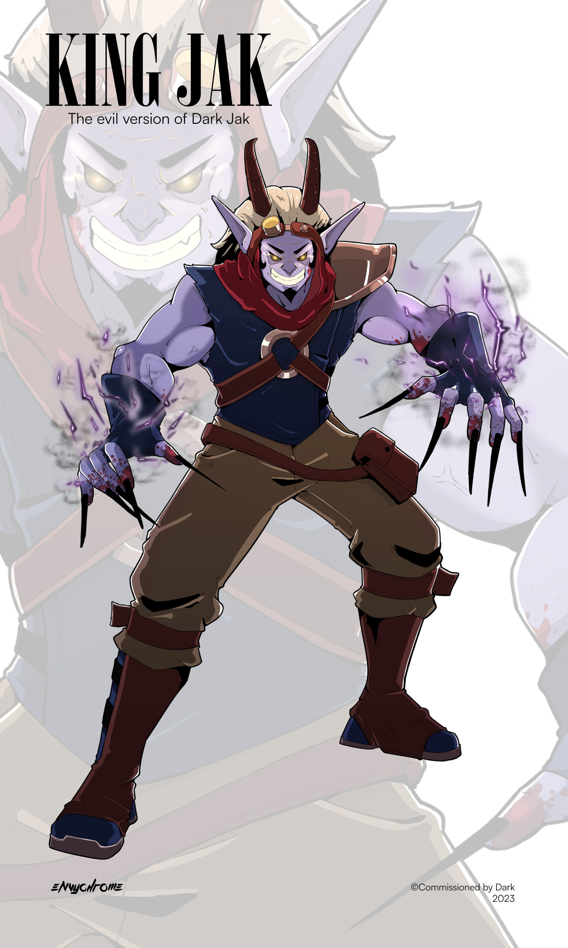 ArtStation - KING JAK (evil version of Dark Jak)