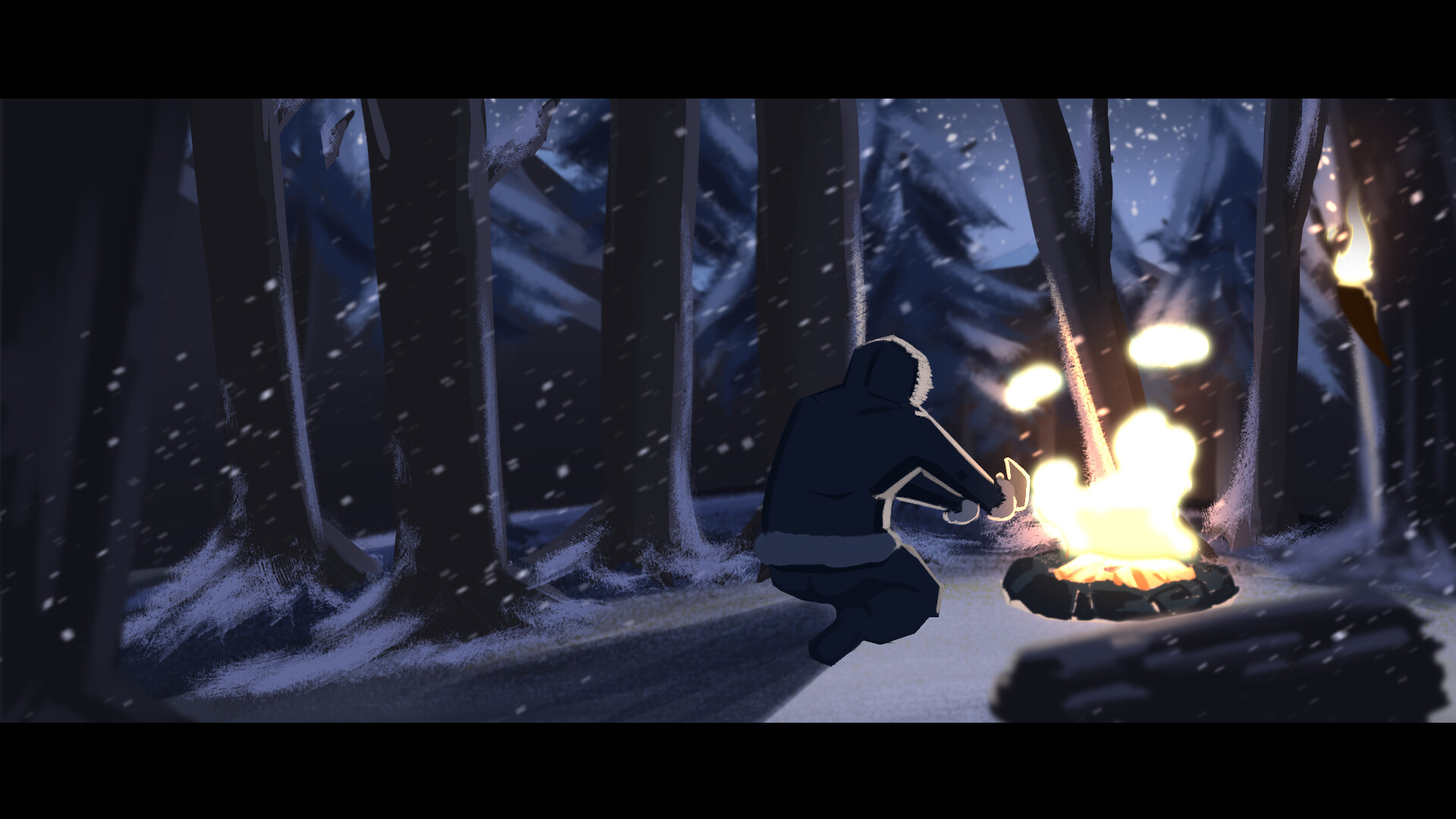 ArtStation - Frosty Night - Animation