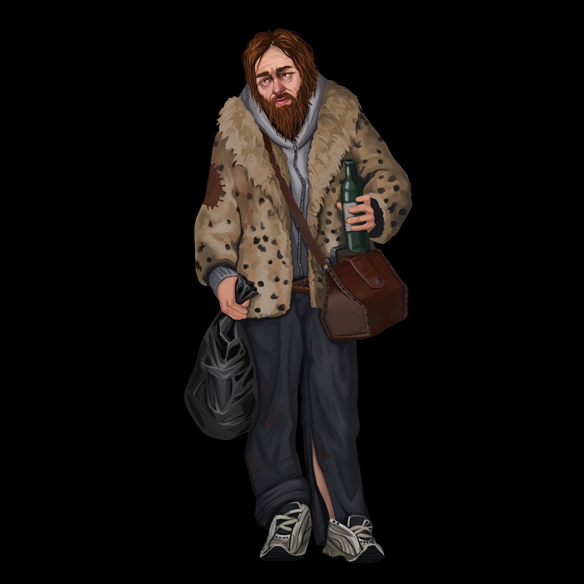 ArtStation - homeless man