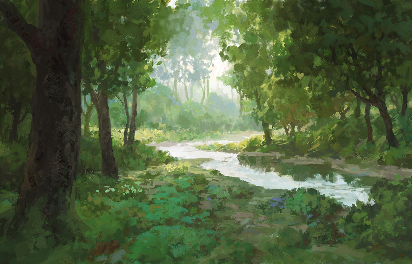 ArtStation - forest creek