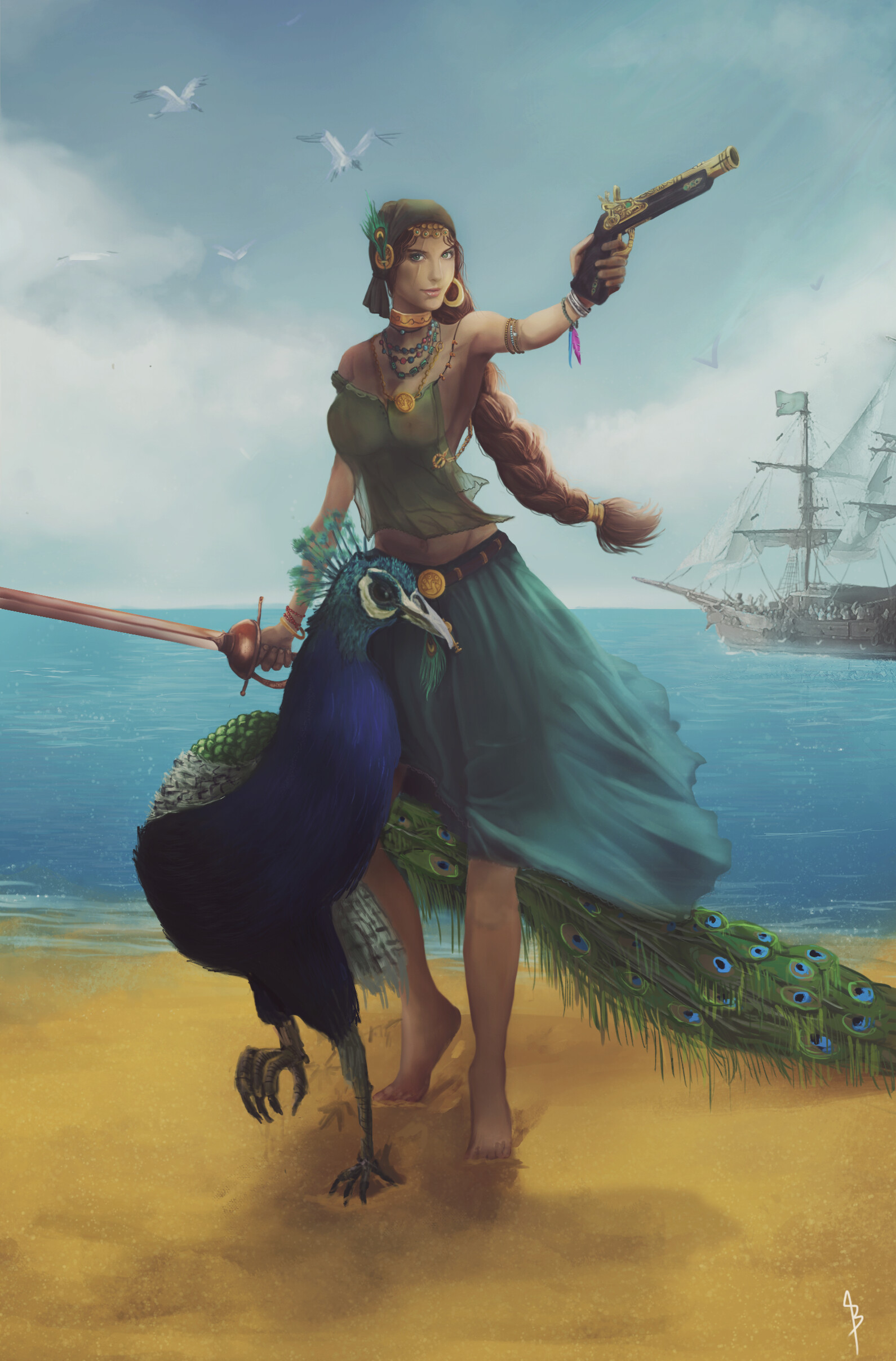 ArtStation - Leona, queen of the Peacock Valley