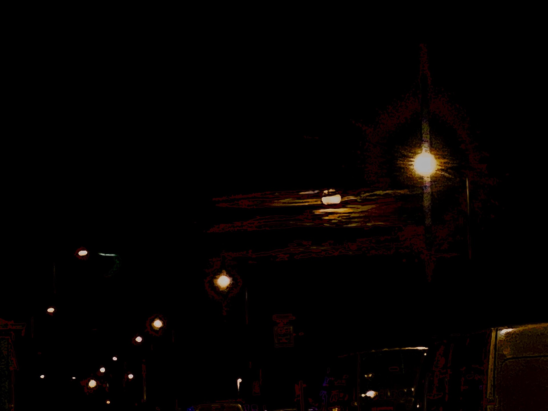 ArtStation - Night yellow moon (edited)