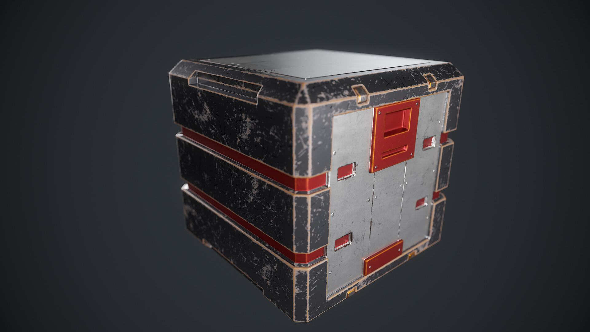 ArtStation - The metal box (Game ready props)