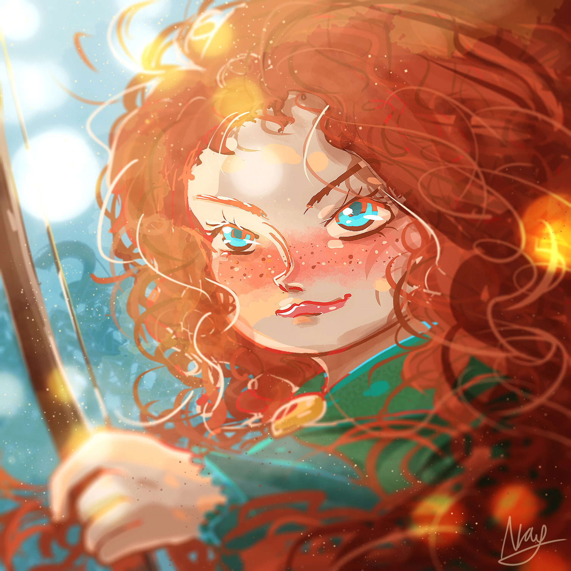 ArtStation - Fanart_BRAVE_Merida