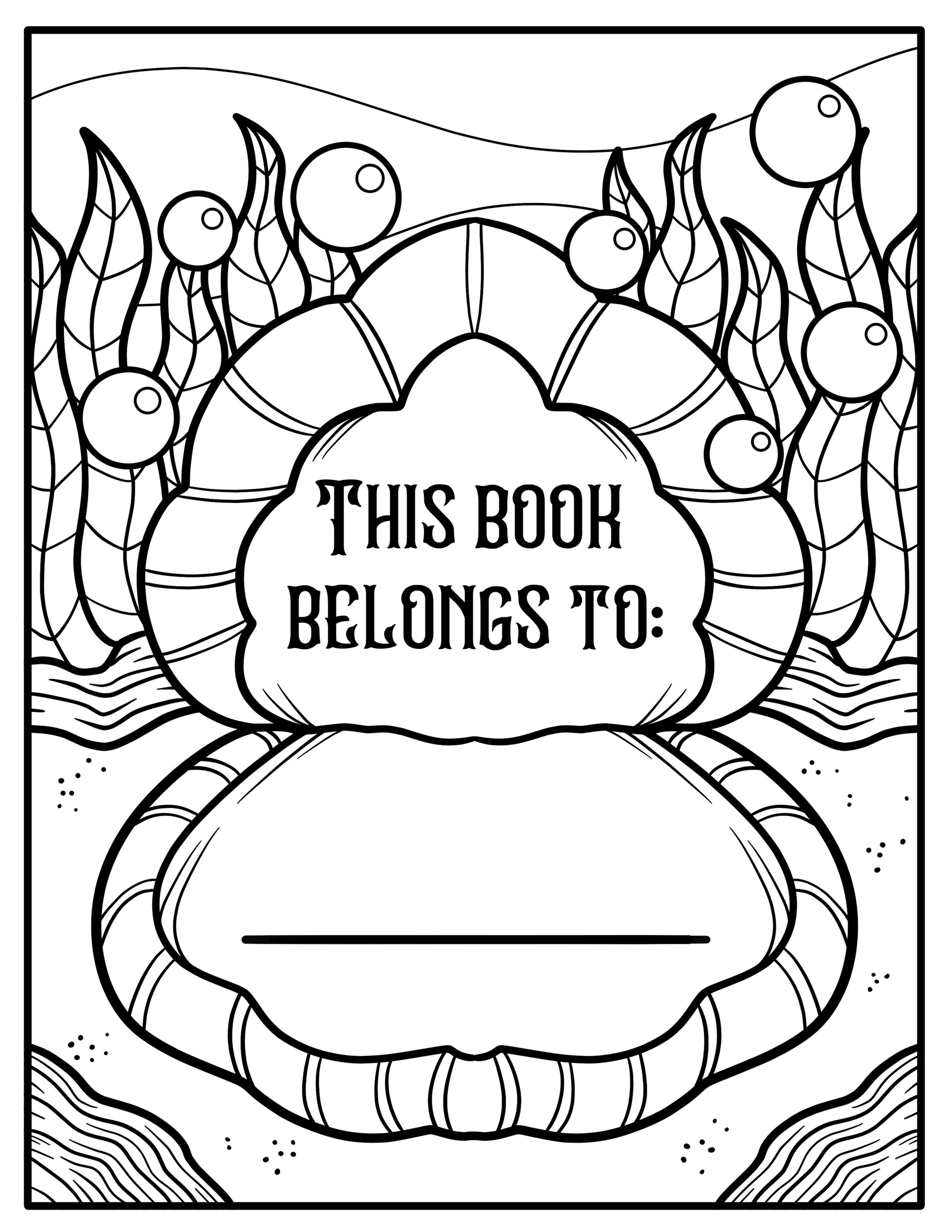 coloring book front page
